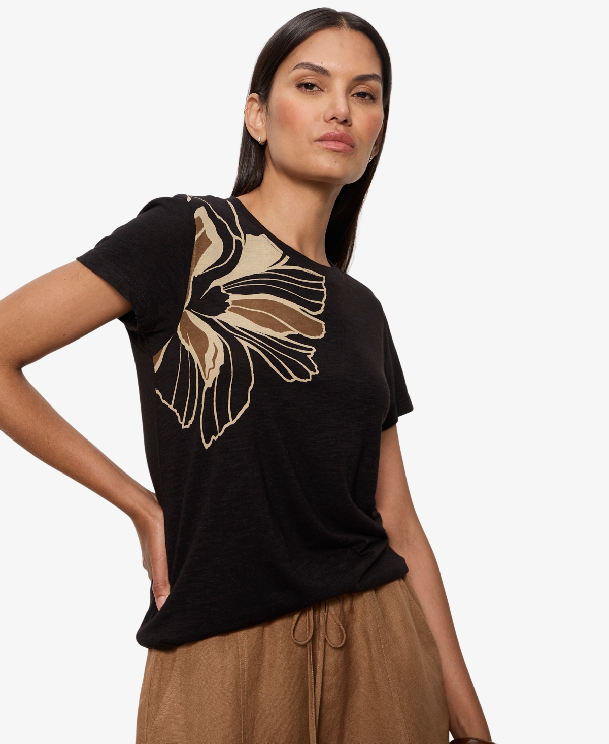 Click here for Sanctuary Womens Perfect Pull On T-Shirt - Lotus P... prices