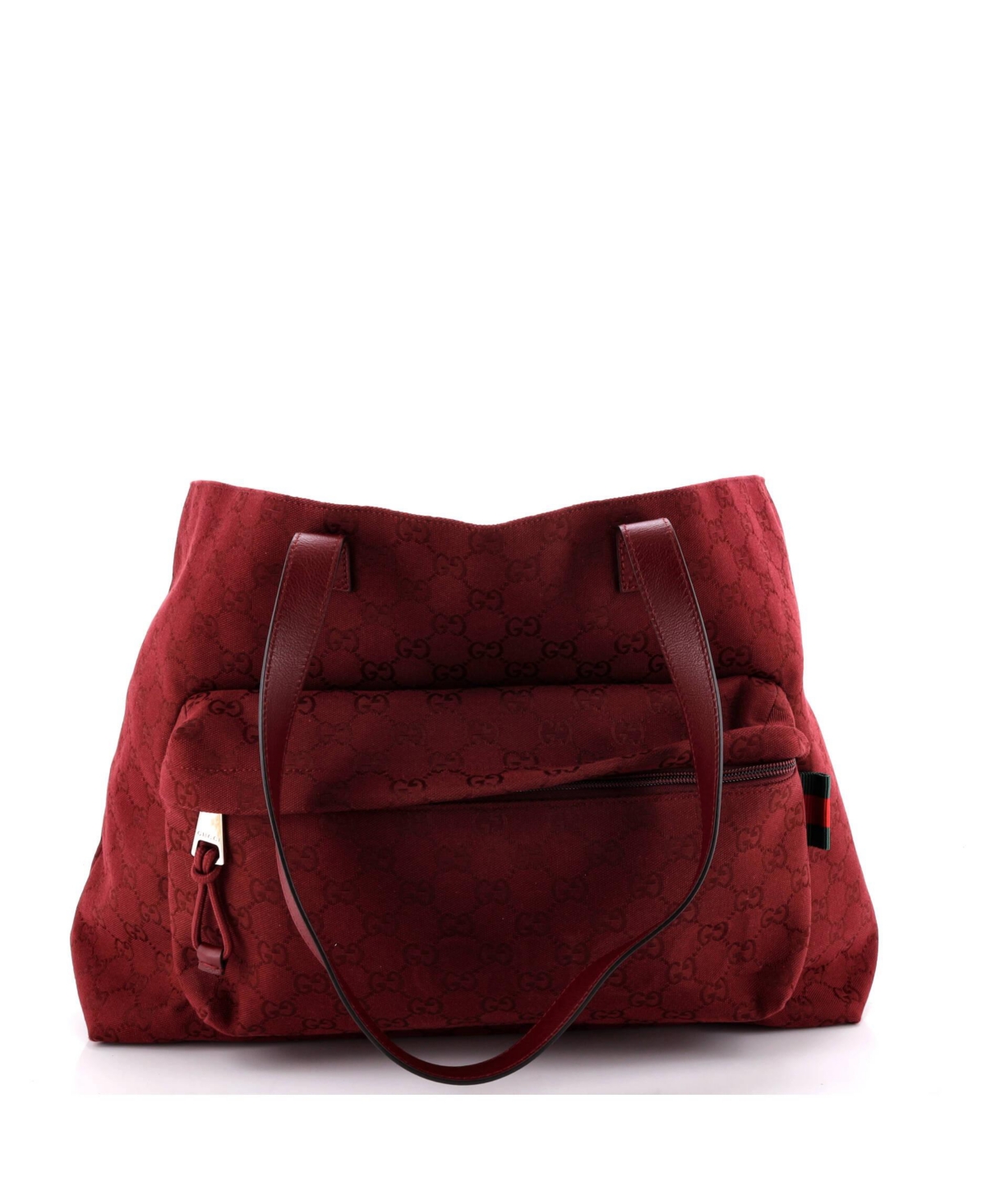 Click here for Pre-Owned Gucci Large Front Pocket Debossed Logo T... prices