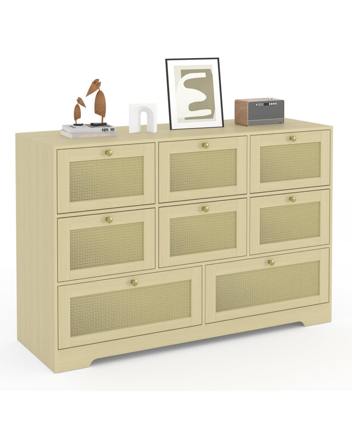 Click here for gaomon Rattan Dresser with 6 Drawers  Modern Boho... prices