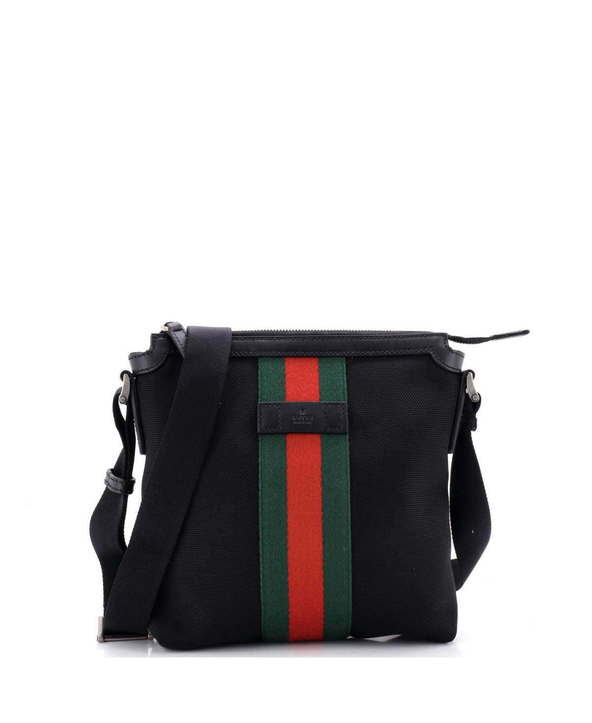Click here for Pre-Owned Gucci Small Web Messenger Bag Techno Can... prices