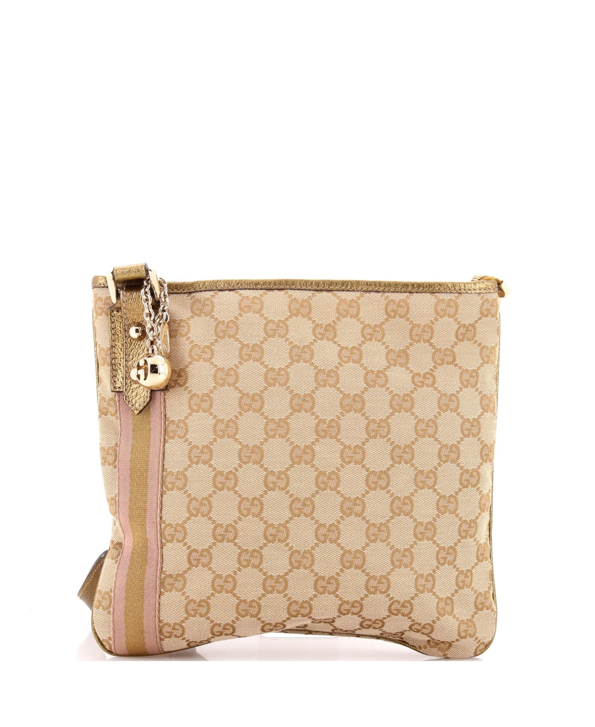 Click here for Pre-Owned Gucci Jolicoeur Messenger Bag Gg Canvas... prices