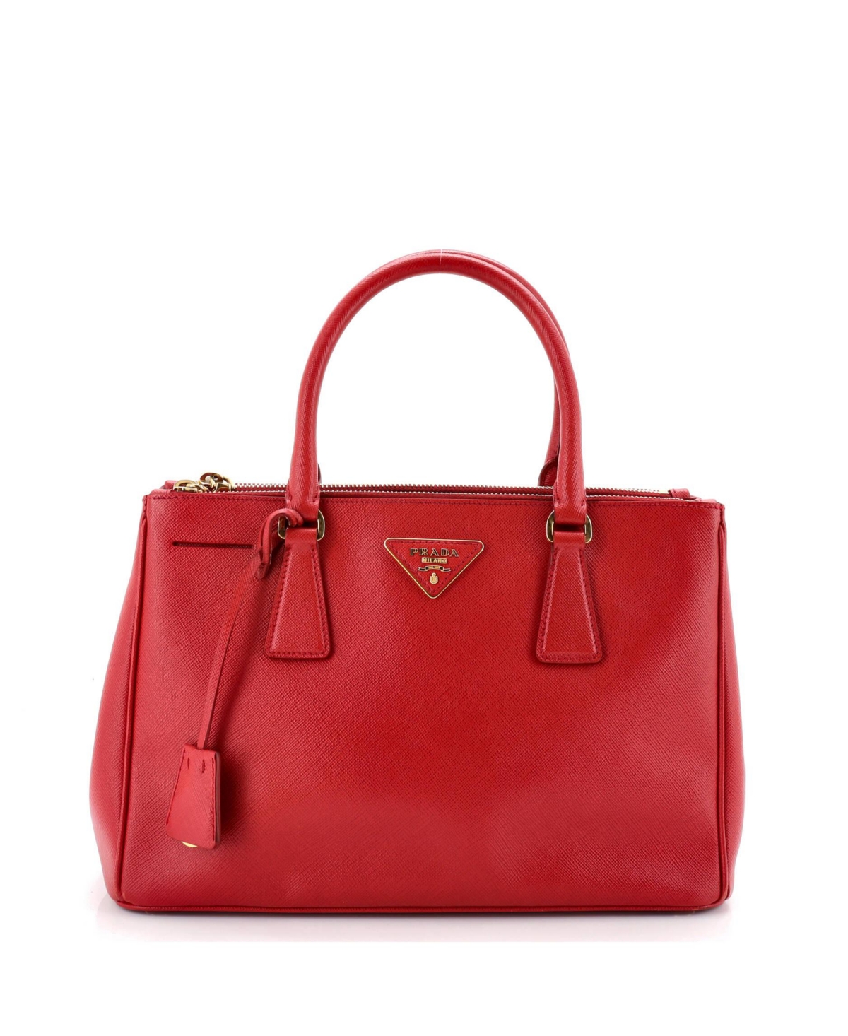 Click here for Pre-Owned Prada Medium Double Zip Lux Tote Saffian... prices