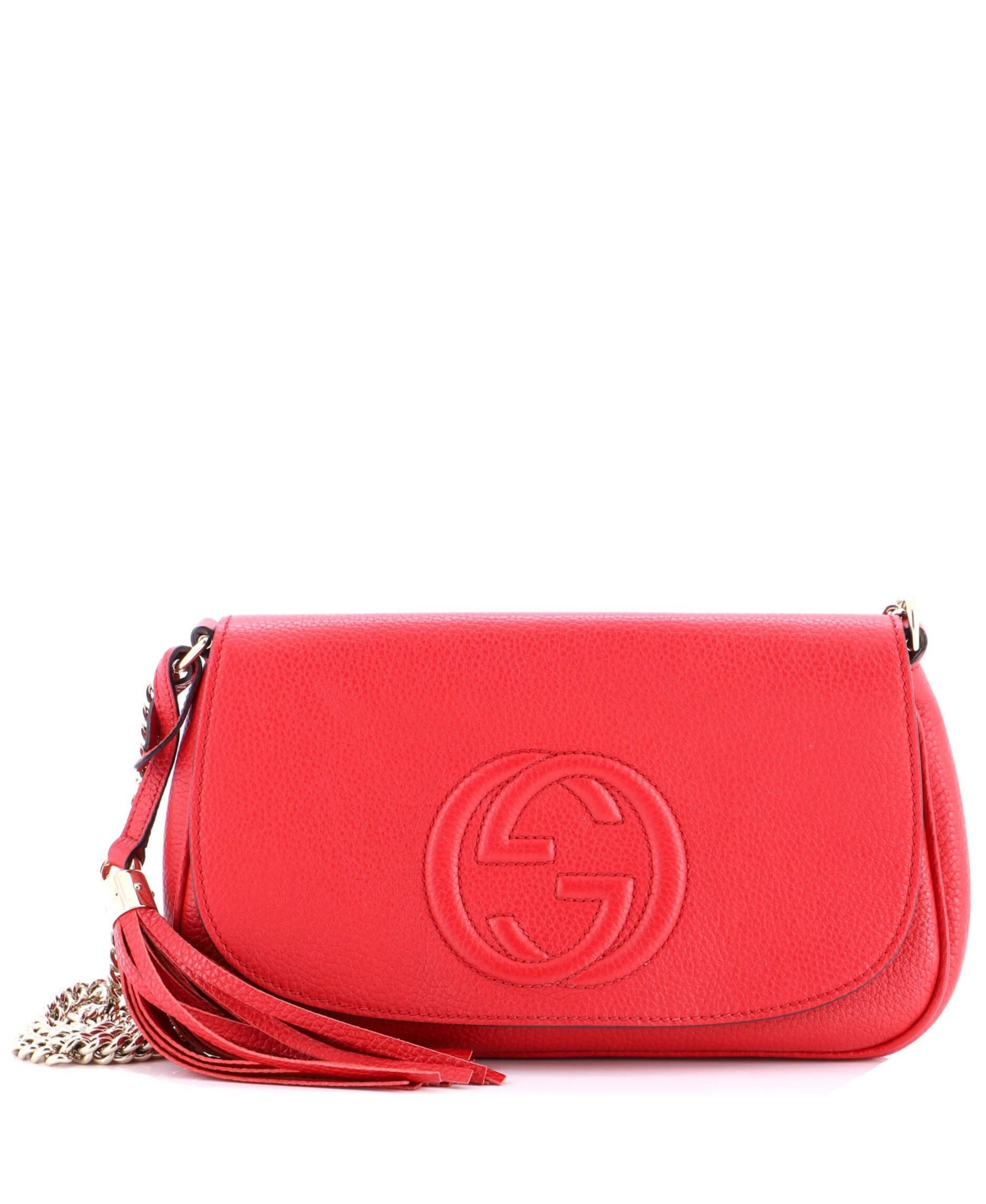 Click here for Pre-Owned Gucci Medium Soho Chain Crossbody Bag Le... prices
