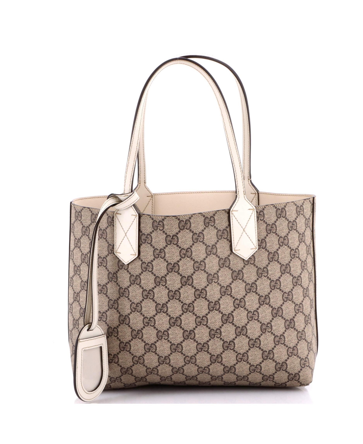 Click here for Pre-Owned Gucci Small Reversible Tote Gg Print Lea... prices