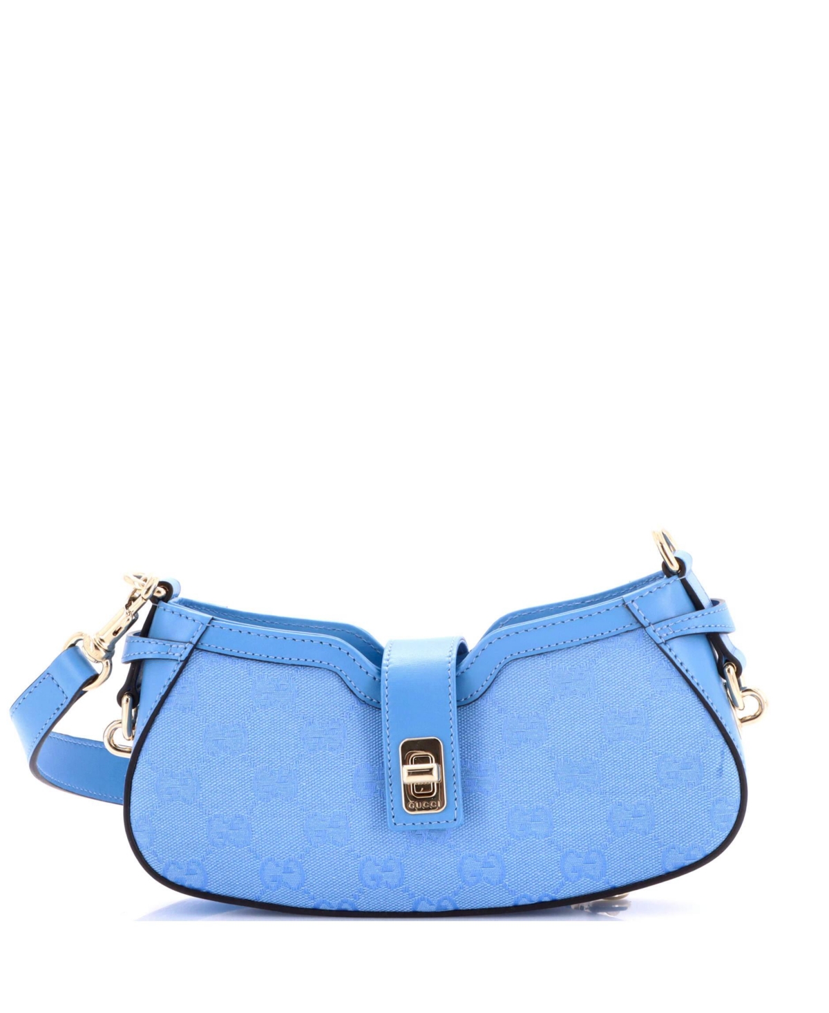 Click here for Pre-Owned Gucci Mini Moon Side Shoulder Bag Gg Can... prices