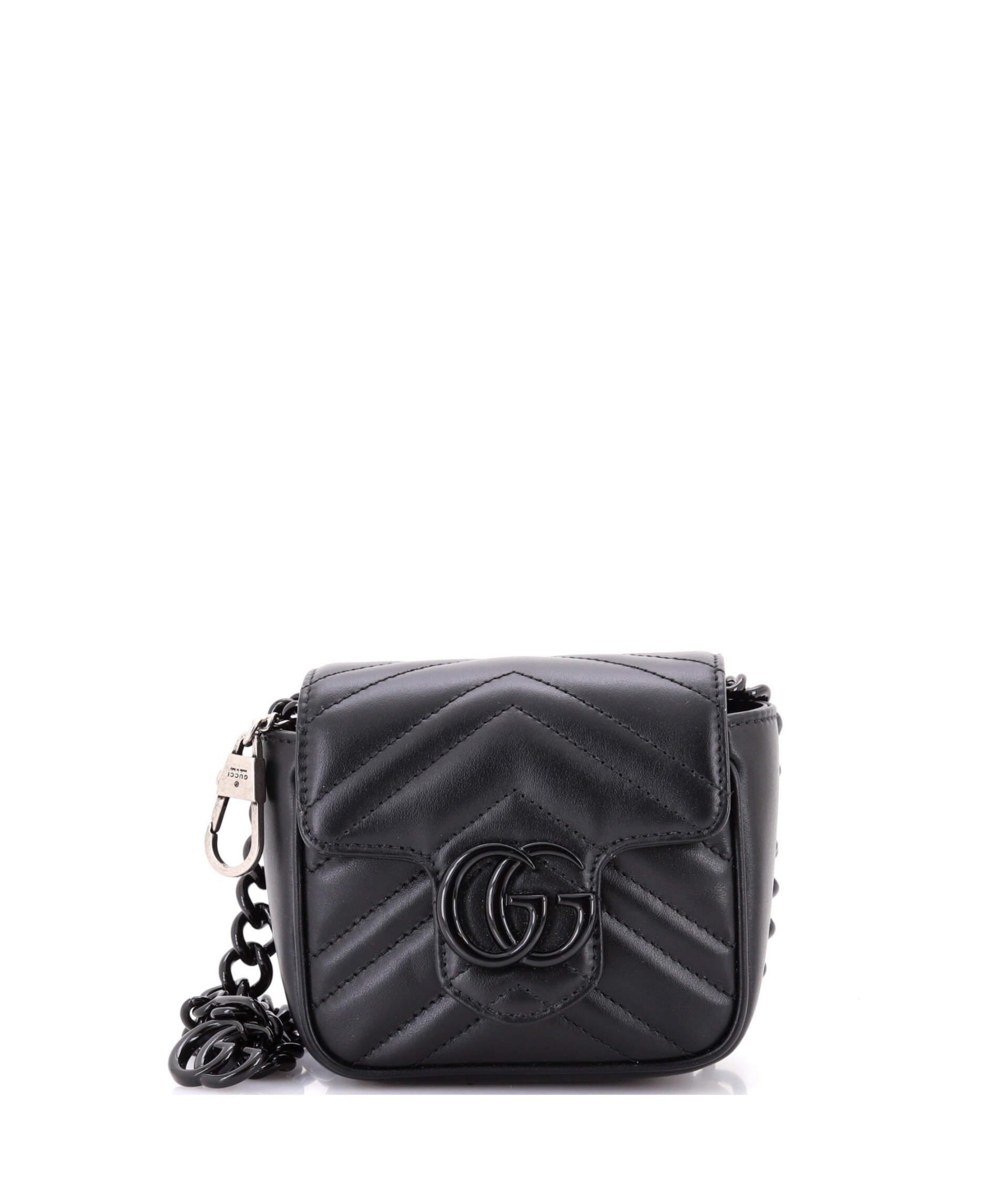 Click here for Pre-Owned Gucci Mini Gg Marmont Flap Belt Bag Mate... prices