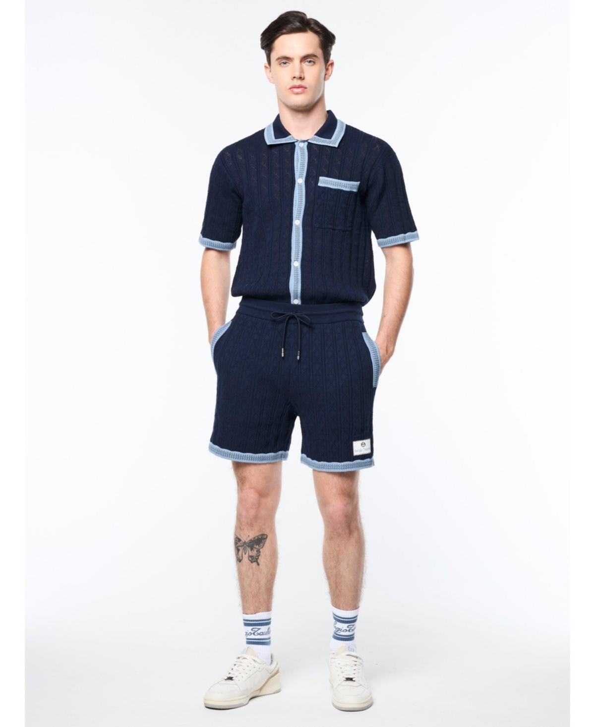 Click here for Sergio Tacchini Mens Aldo Pointelle Short - Mariti... prices