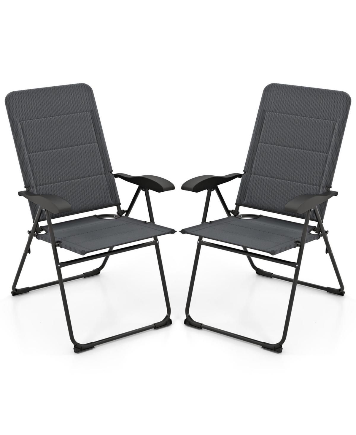 Click here for Sugift Two Piece Outdoor Folding Patio Chairs with... prices