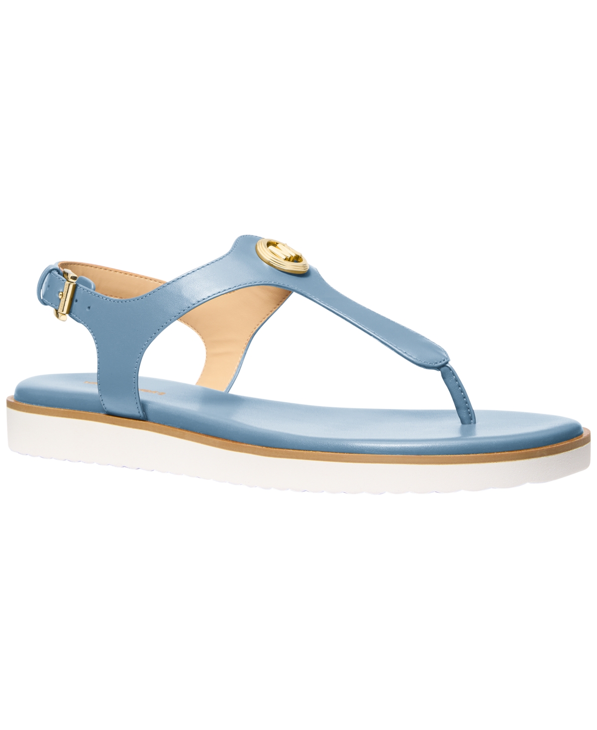 Click here for Michael Kors Womens Val Thong Round Toe Flat Sanda... prices