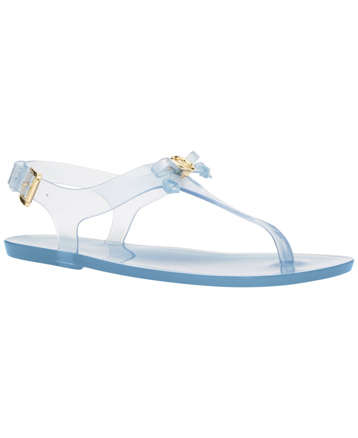 Click here for Michael Kors Womens Eva Buckle Flat Sandals - Cham... prices