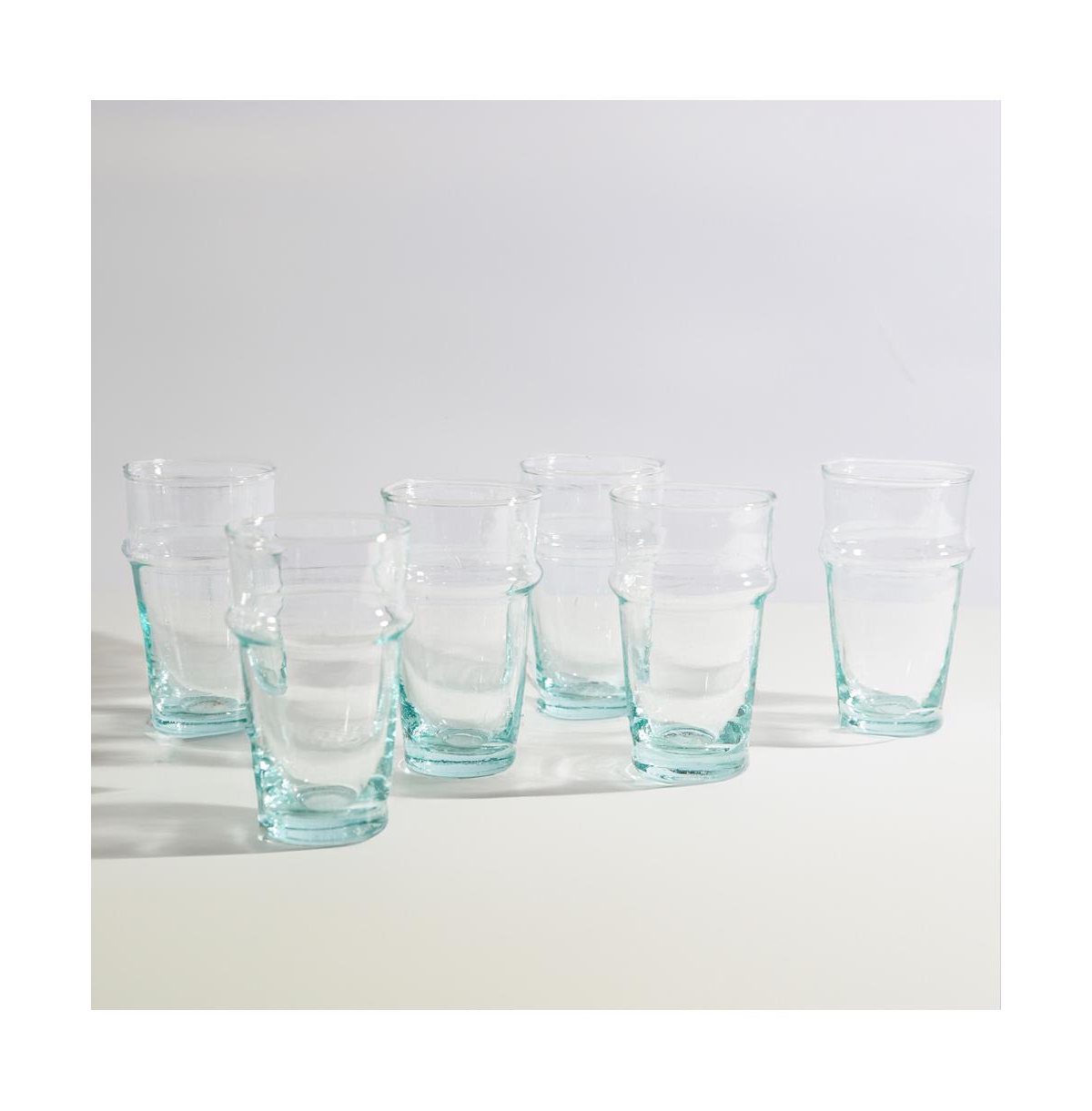 Click here for Verve Culture Beldi Stacking Glass - Set of 6 - Cl... prices