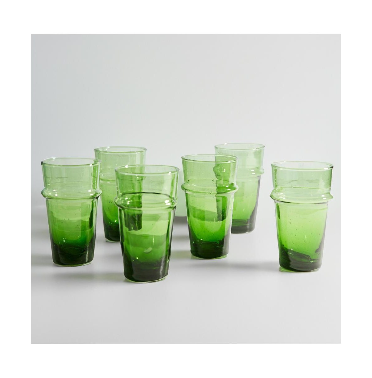 Click here for Verve Culture Beldi Stacking Glass - Set of 6 - Gr... prices