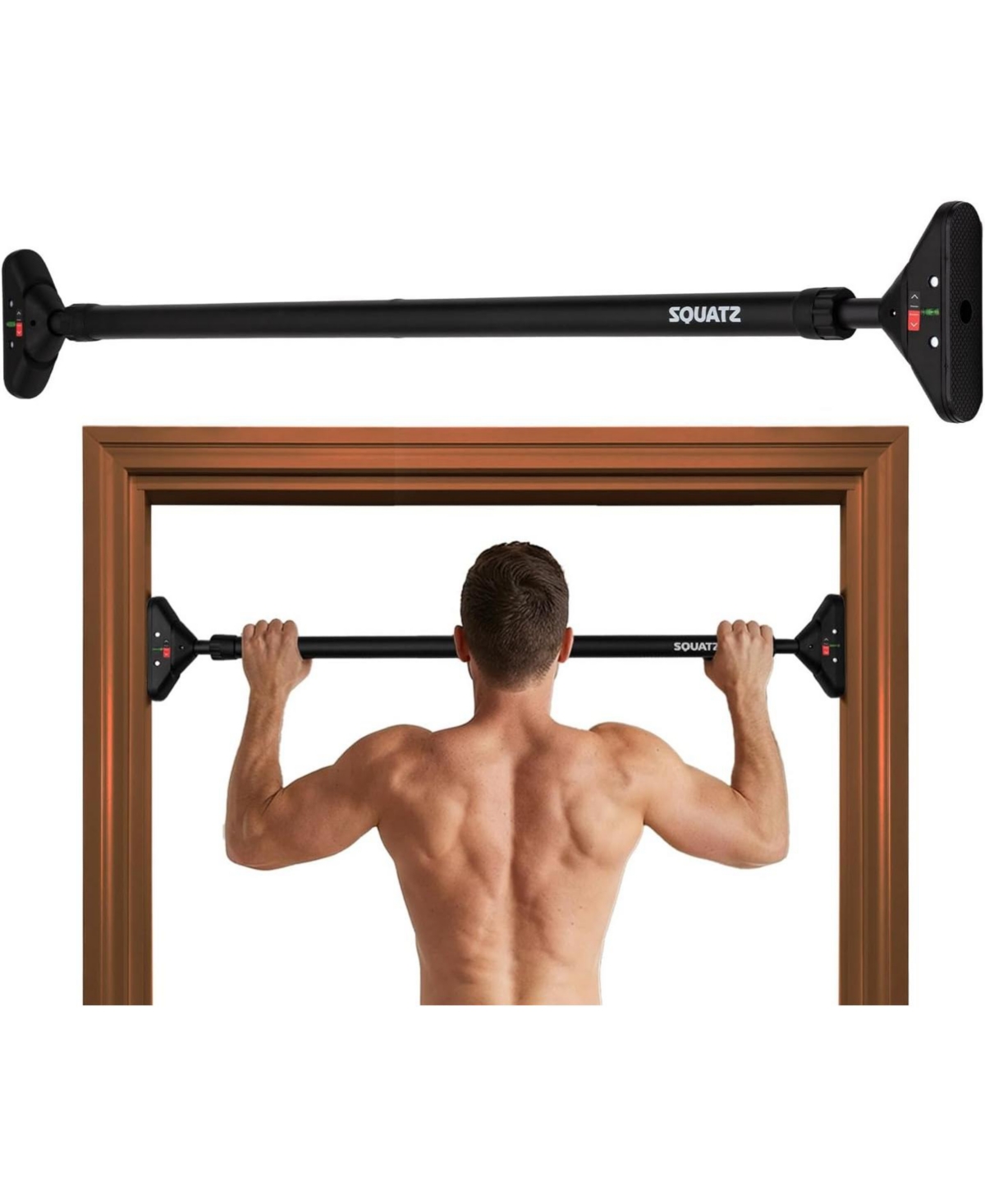 Click here for Squatz Adjustable Doorway Pull-Up Bar 45-55 inches... prices