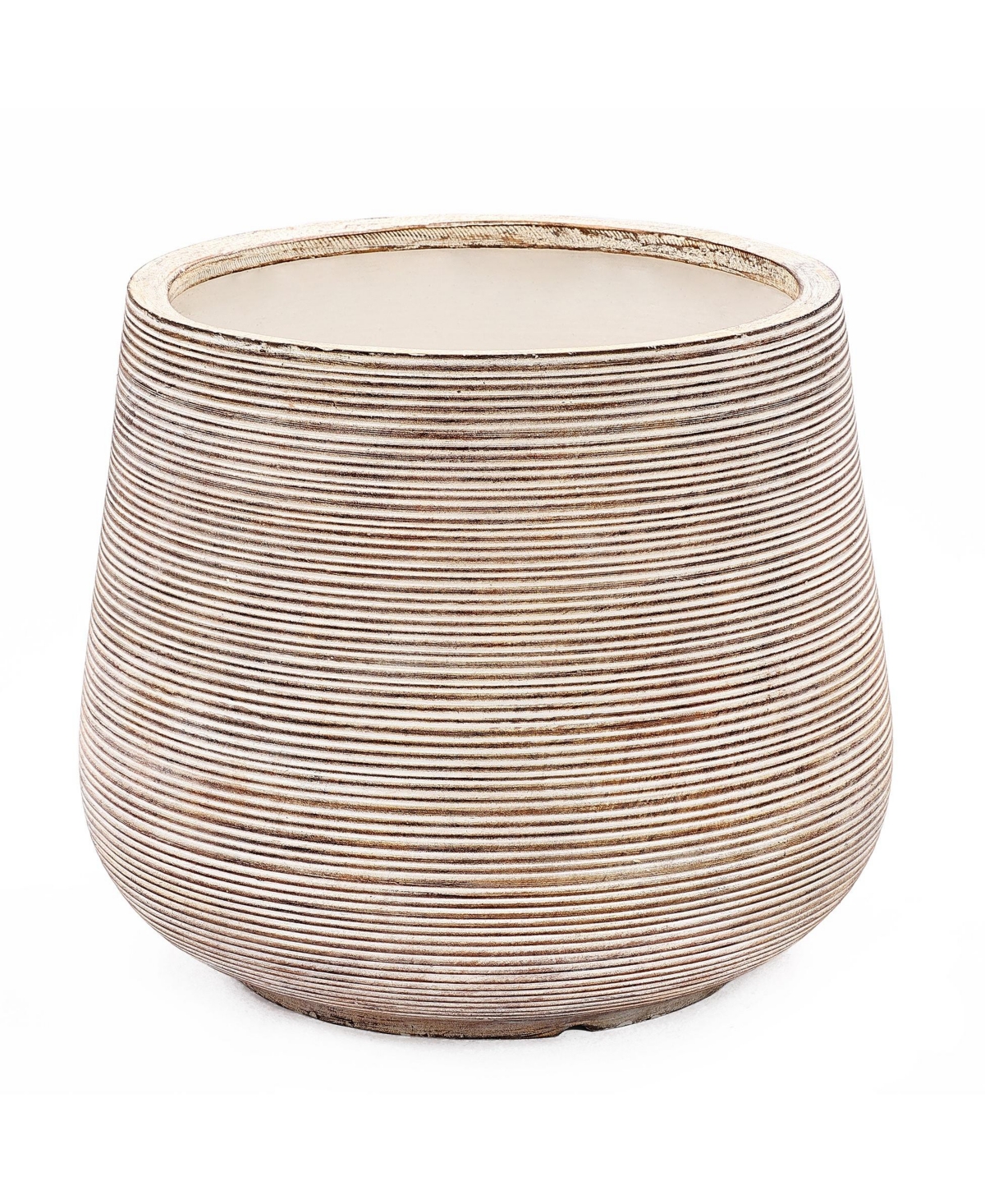 Click here for LuxenHome LuxenHome Distressed Tan MgO Tapered Rou... prices