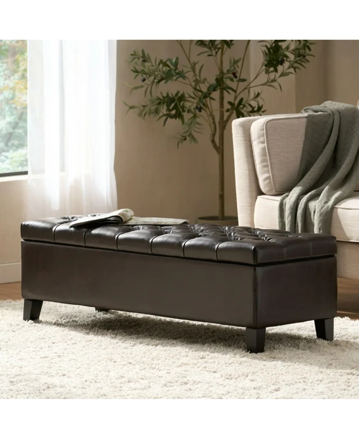 Click here for Rainsken Pu Storage Ottoman Bench - End of Bed Ben... prices