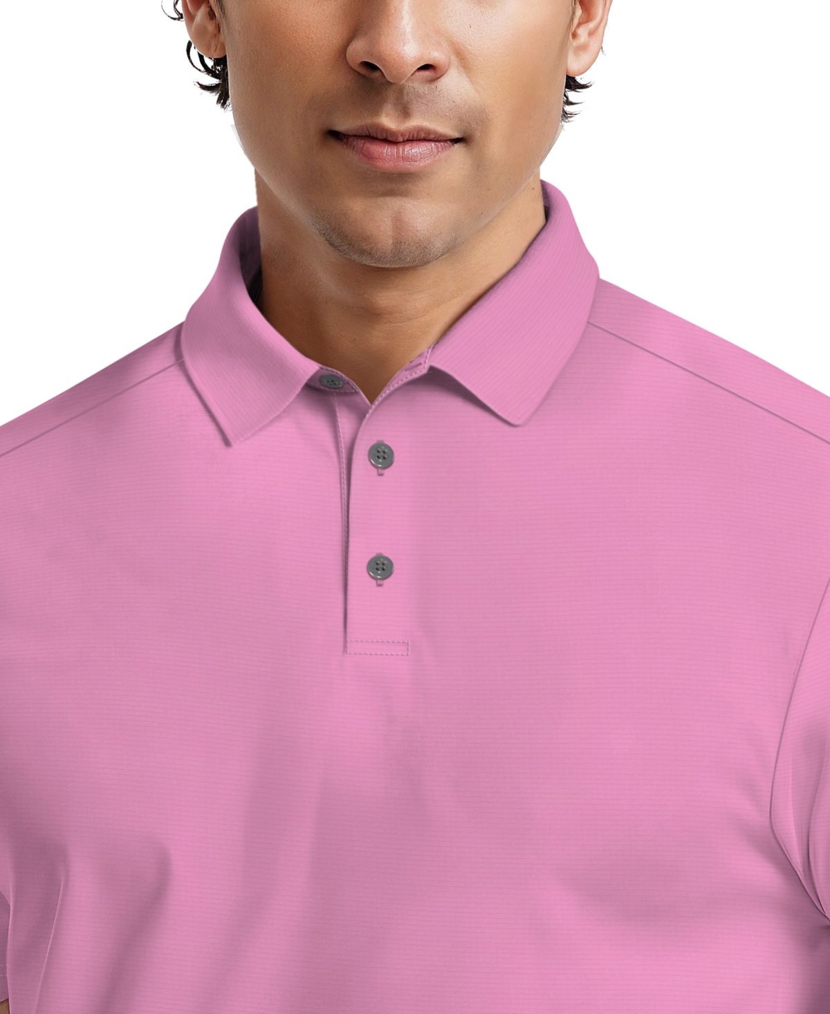 Click here for Pga Tour Mens Solid Cooling Texture Polo Shirt - P... prices