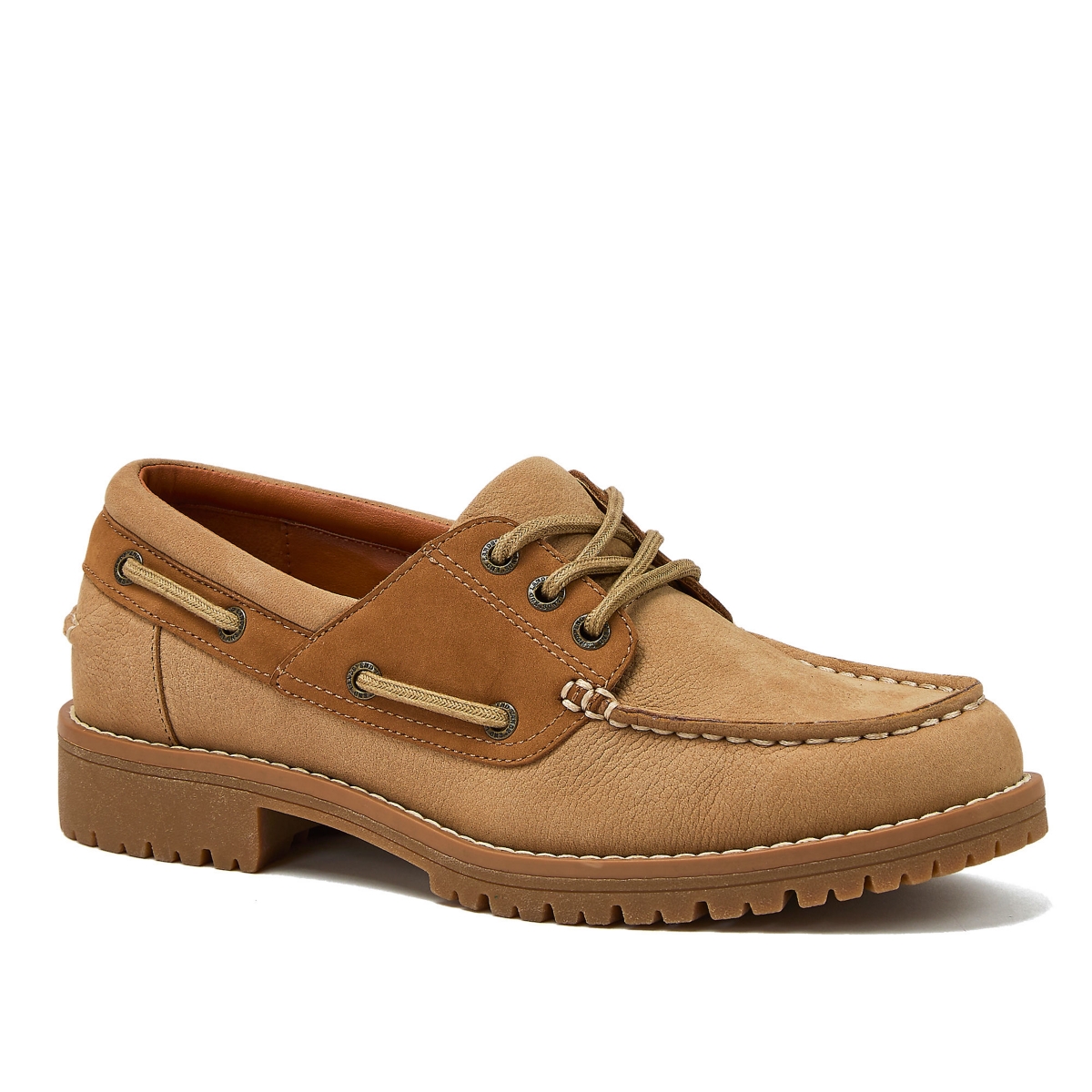 Click here for Lands End Womens Seaport Leather Lace Up Boat Shoe... prices