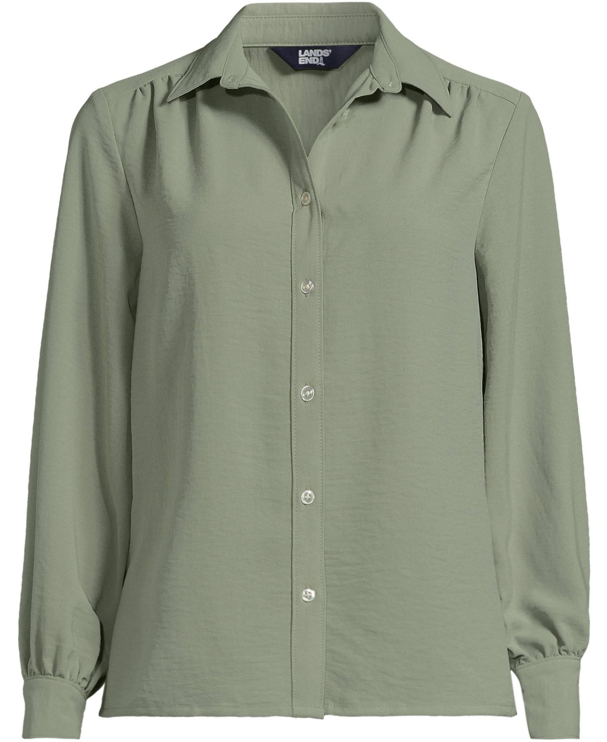 Click here for Lands End Womens Creaseless Feminine Shirt - Sage prices