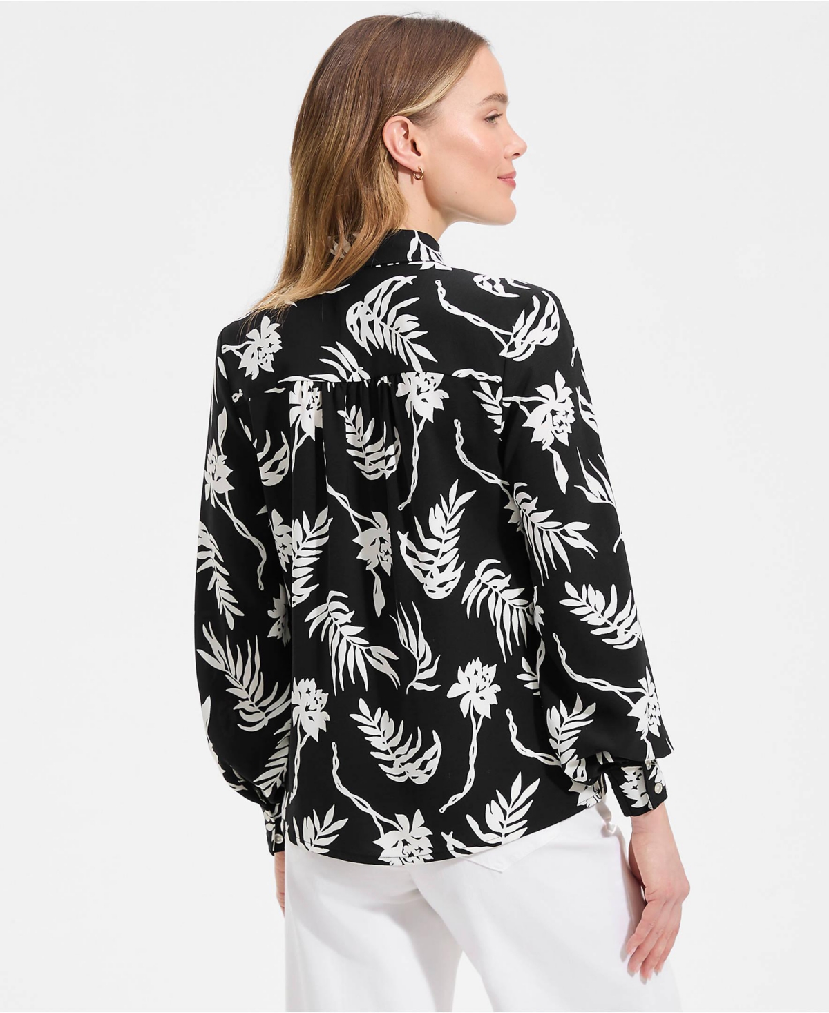 Click here for Lands End Womens Creaseless Feminine Shirt - Black... prices