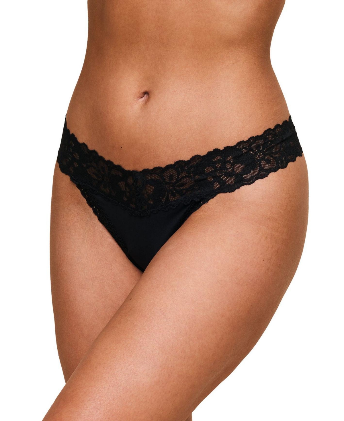Click here for Adore Me Womens Kourtnie Thong Panty - Black prices