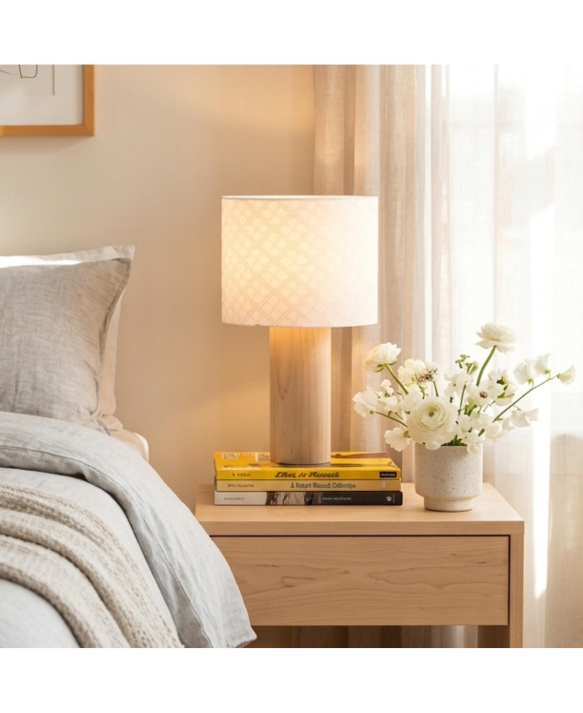 Click here for Decent Living Wooden Maple Table Lamp - Flower - L... prices