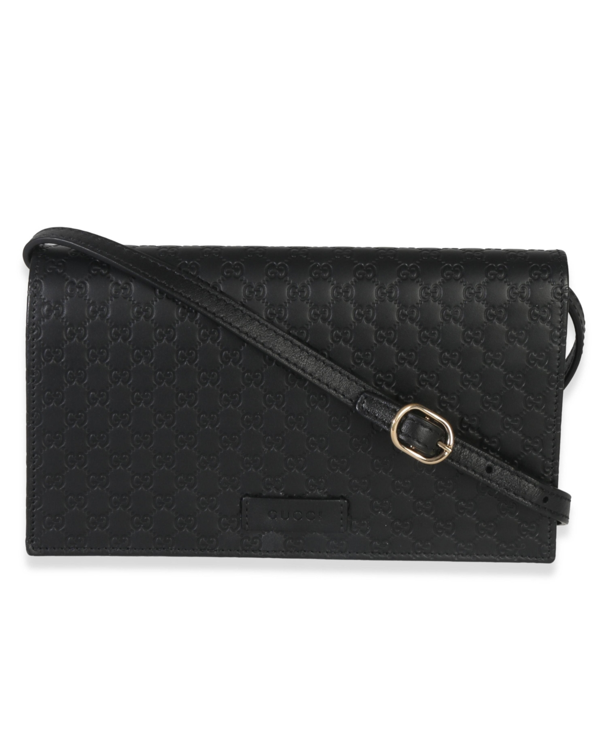 Click here for Pre-Owned Gucci Black Microguccissima Crossbody Wa... prices