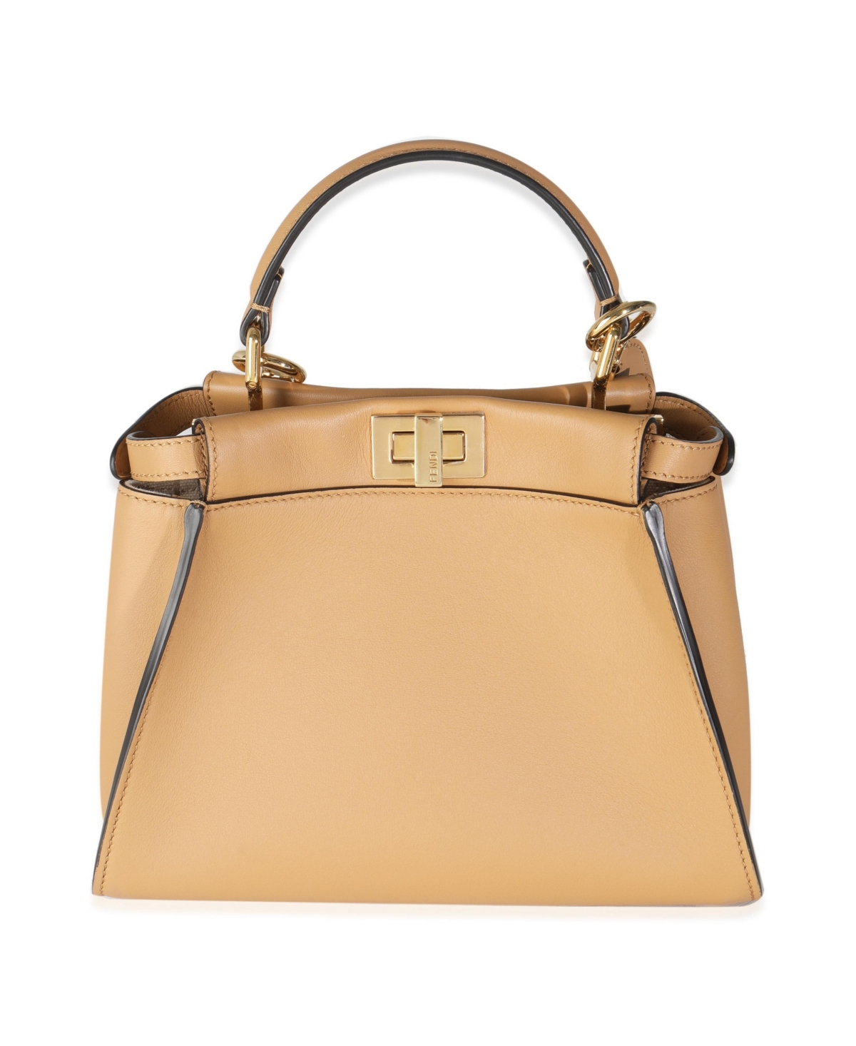 Click here for Pre-Owned Fendi Miele Scuro Nappa Petite Peekaboo... prices