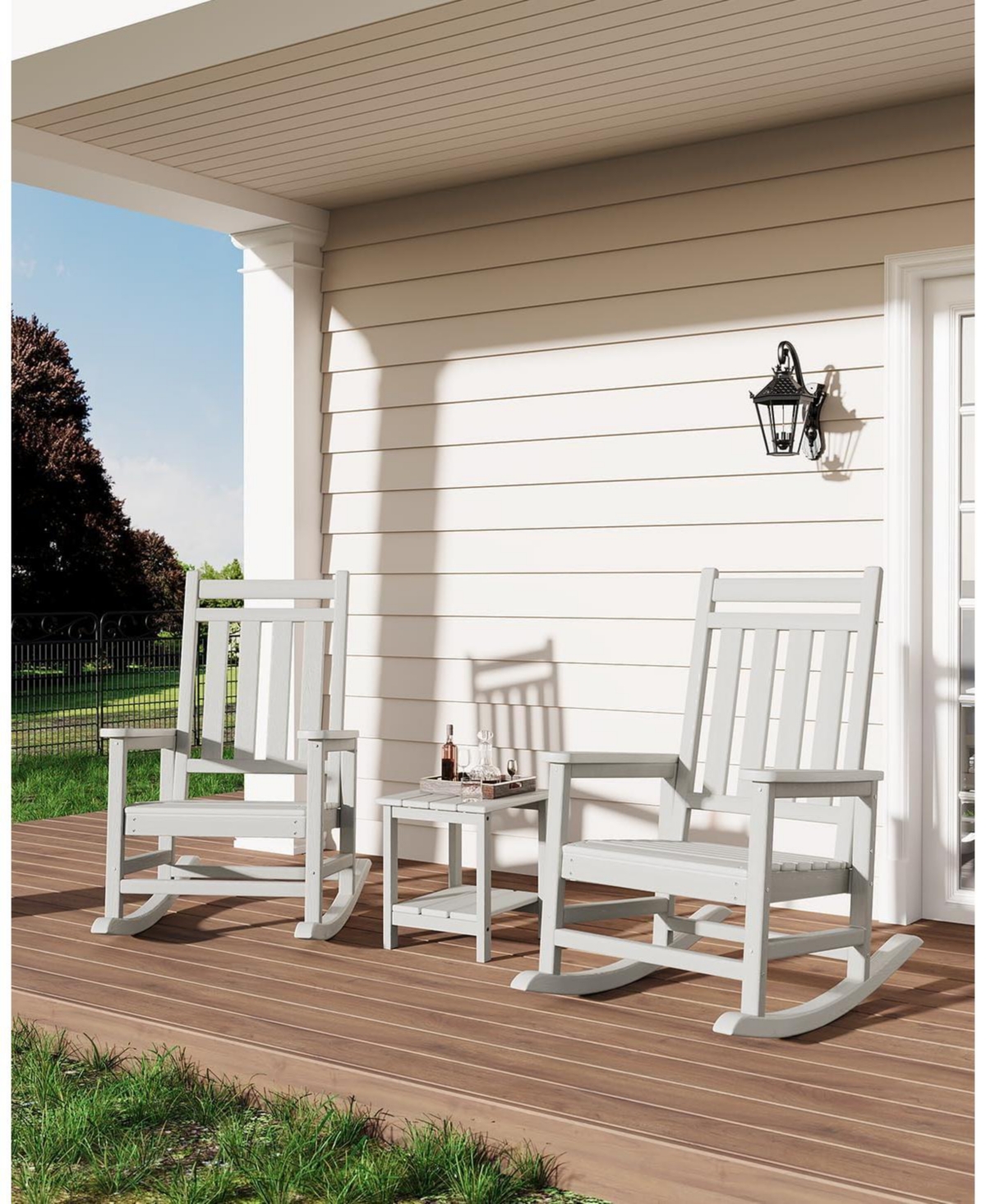 Click here for gaomon Poly Lumber Rocking Chair Outdoor Set of 2... prices