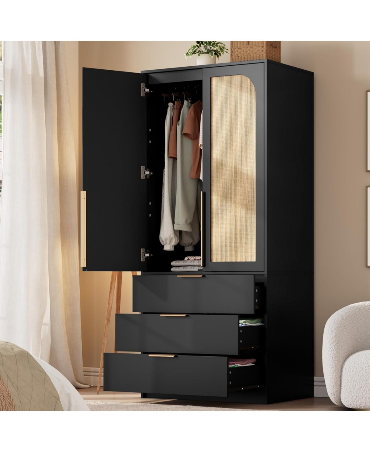 Click here for gaomon Armoire Wardrobe Closet  69.5 in Wooden War... prices