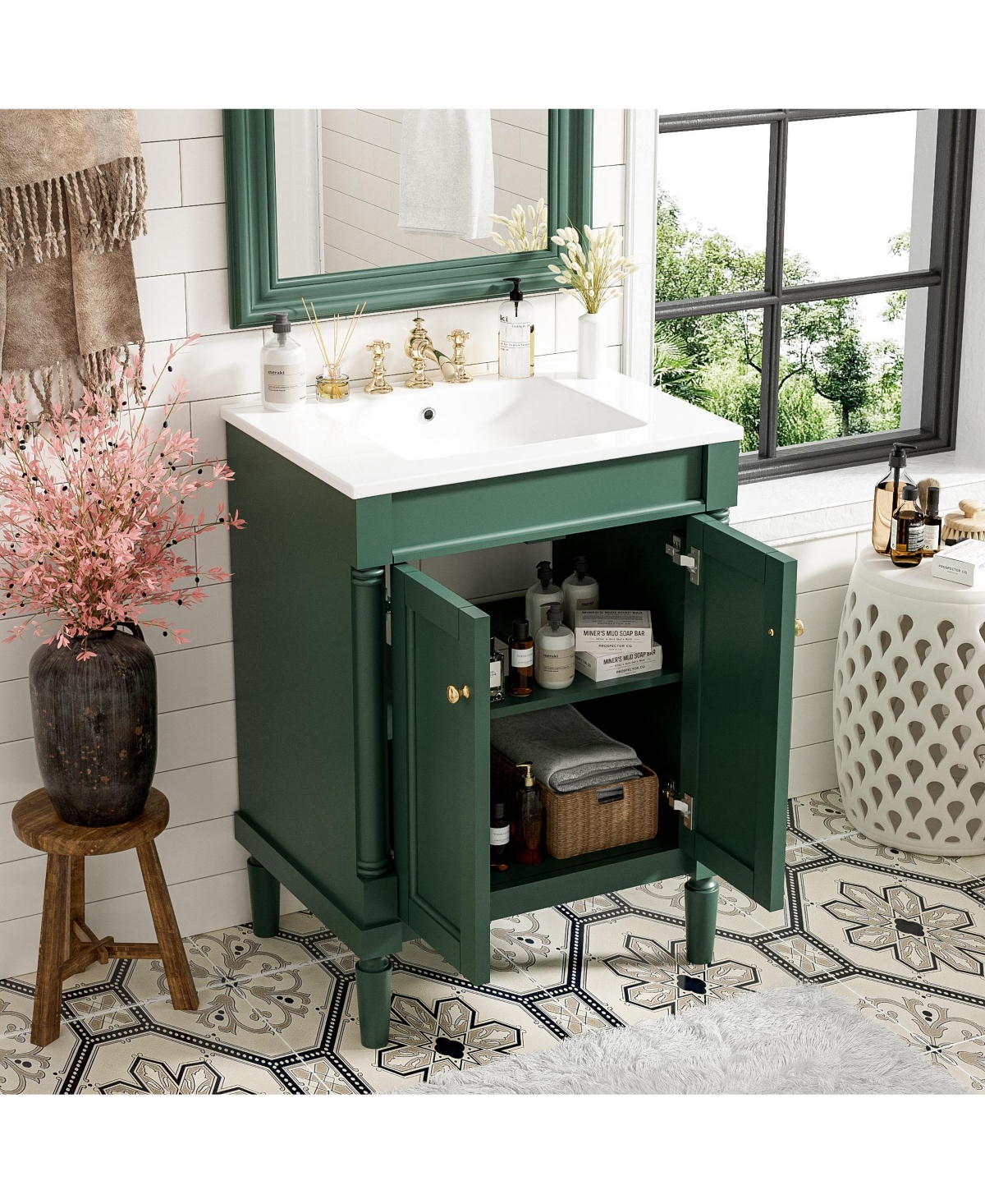 Click here for Busdays 24 Inch Modern Bathroom Vanity with Sink 2... prices