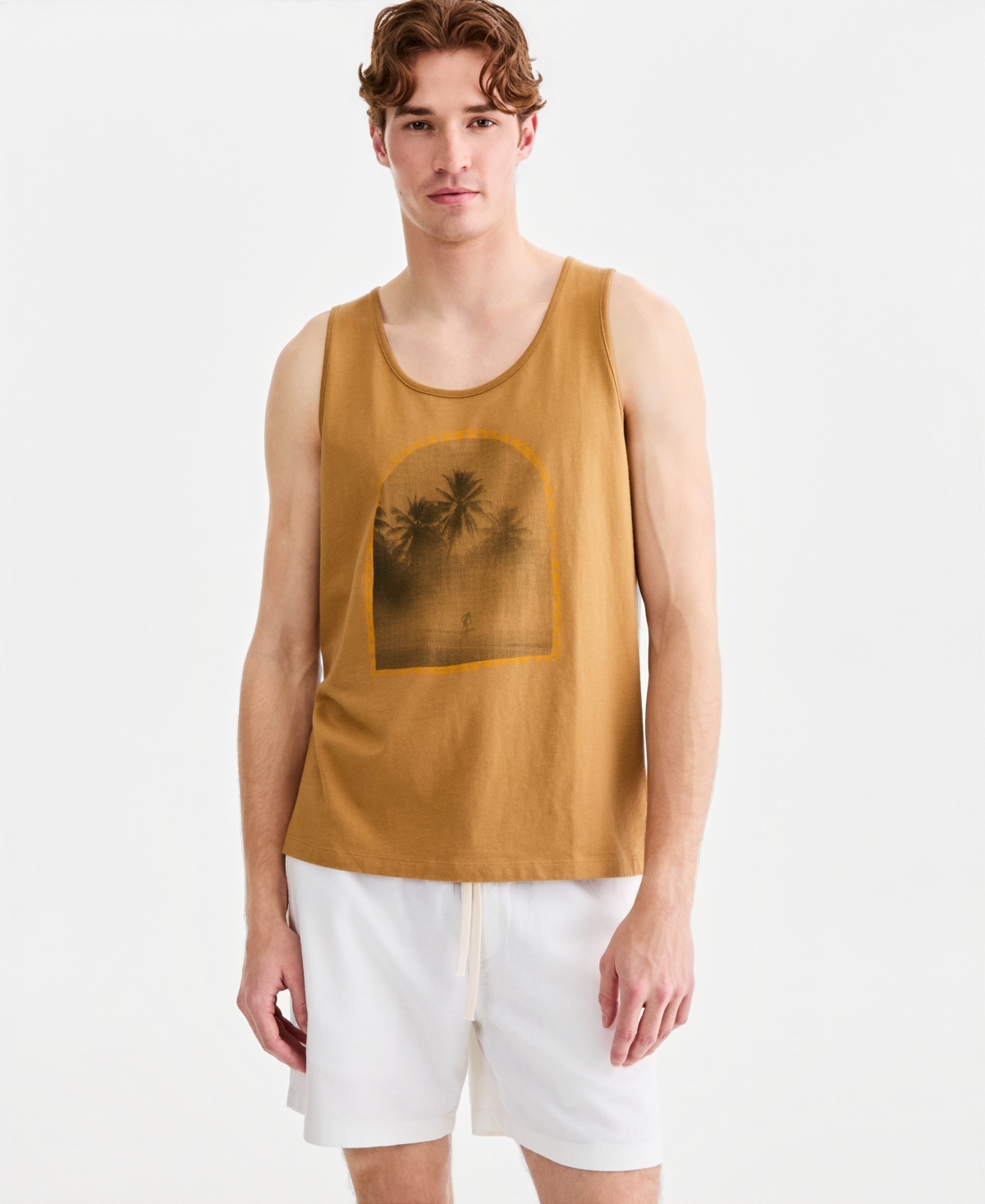 Click here for Sun + Stone Mens Cotton Sun Surfer Graphic Tank To... prices