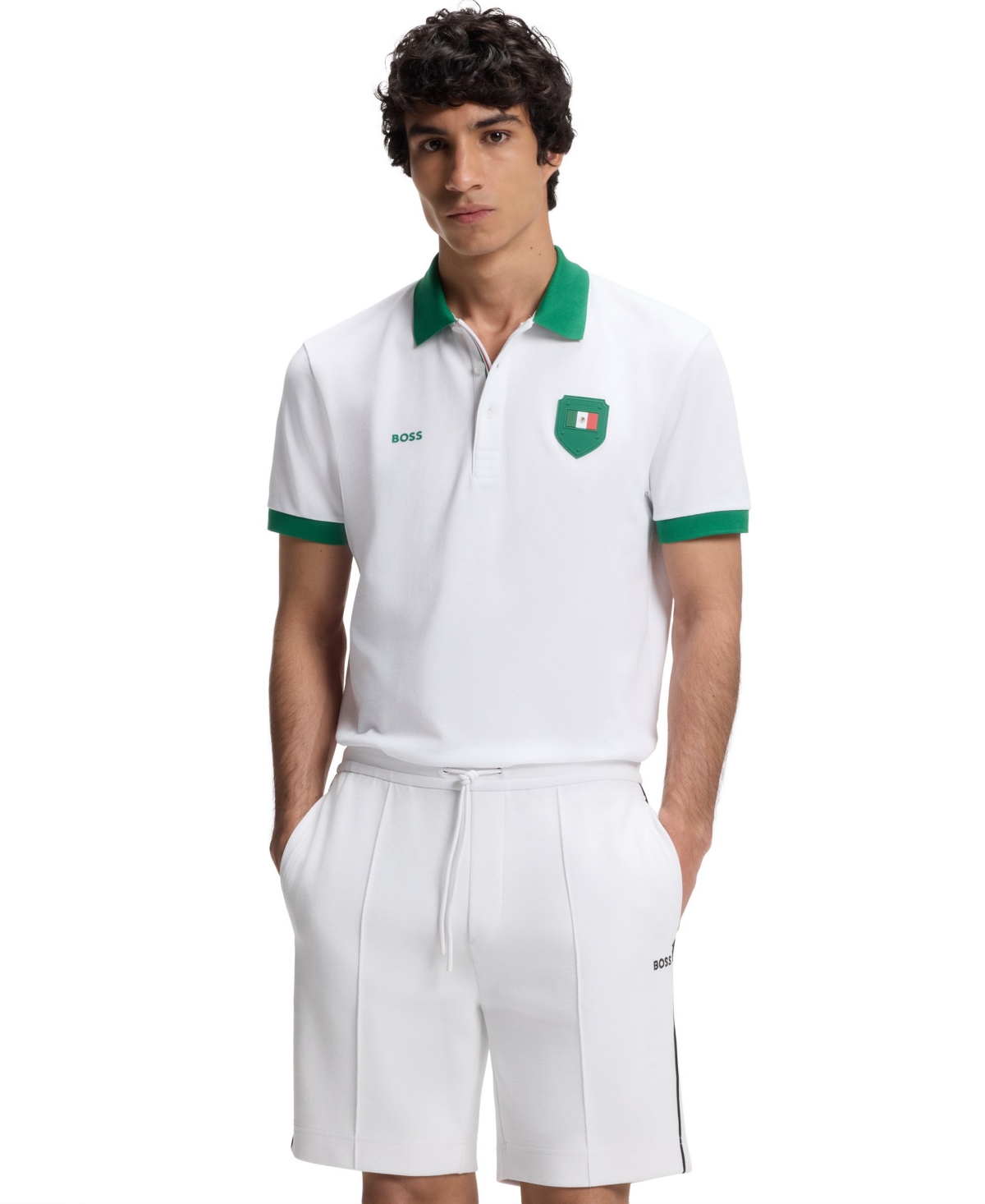 Click here for Boss by Hugo Boss Mens Paddy Mexico Flag Trim Polo... prices