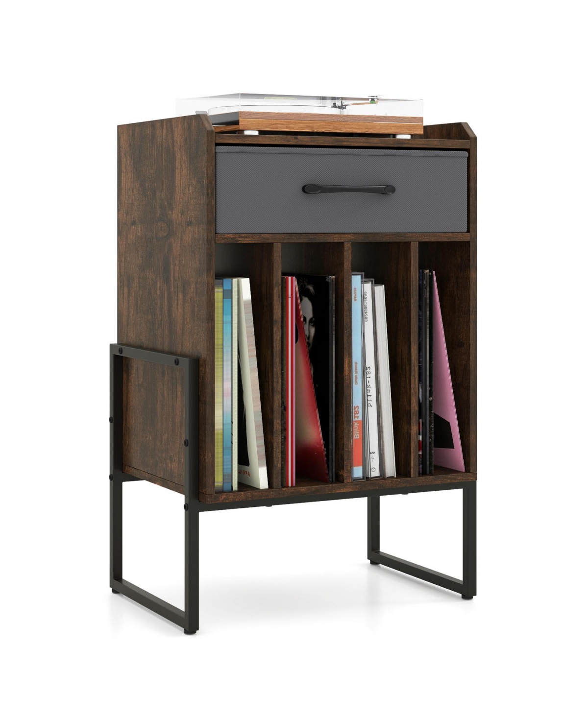 Click here for Sugift Record Player Stand with Drawer and Record... prices