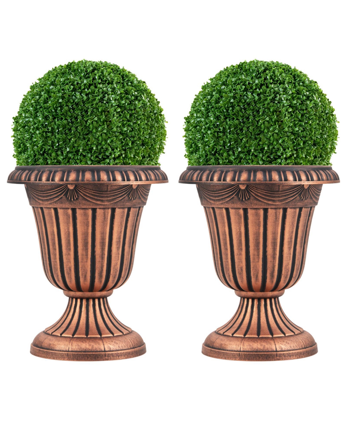 Click here for Sugift 18 inch Vintage Pedestal Planters Set of Tw... prices