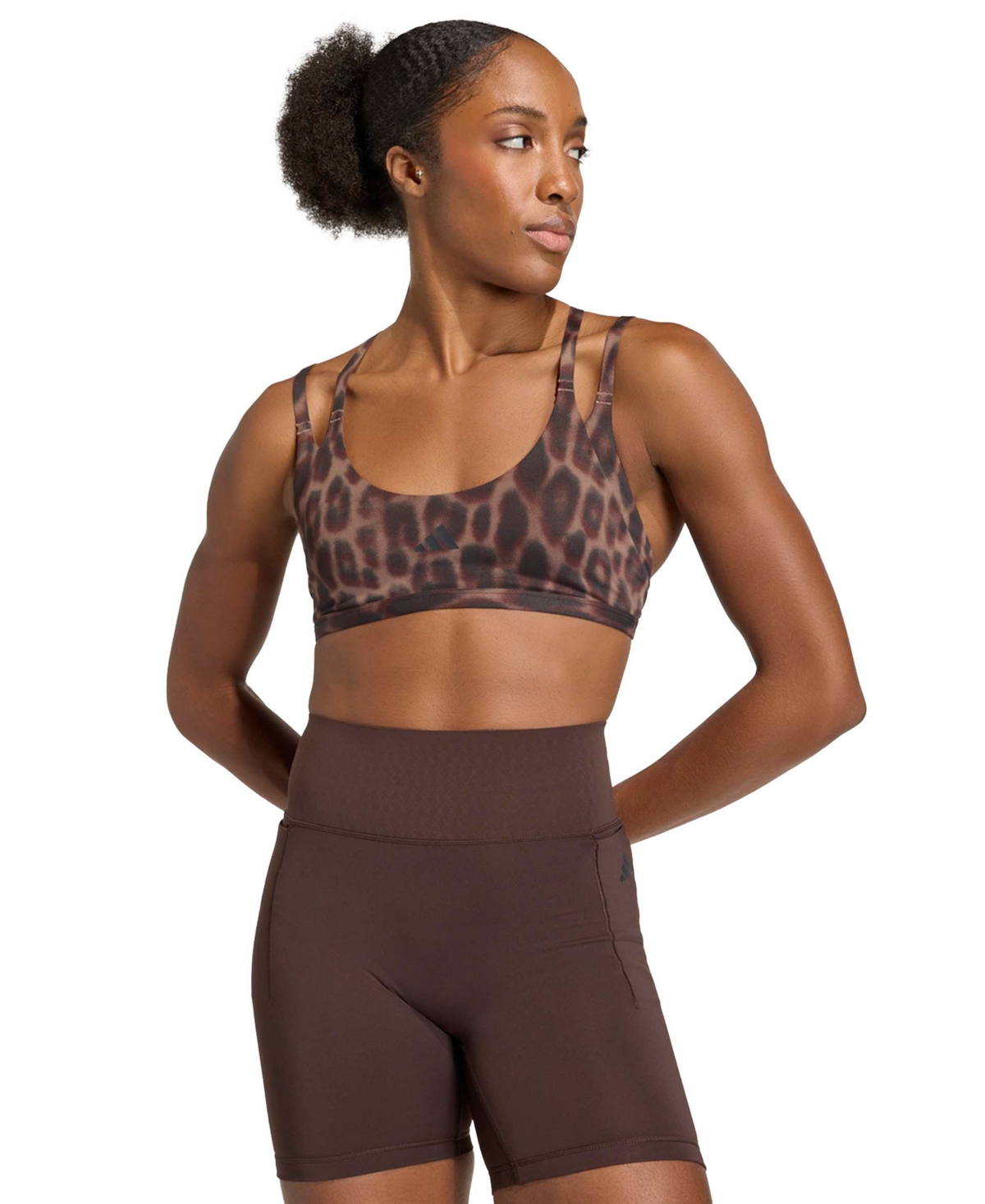 Click here for adidas Womens Optime Leopard Strappy Light Support... prices