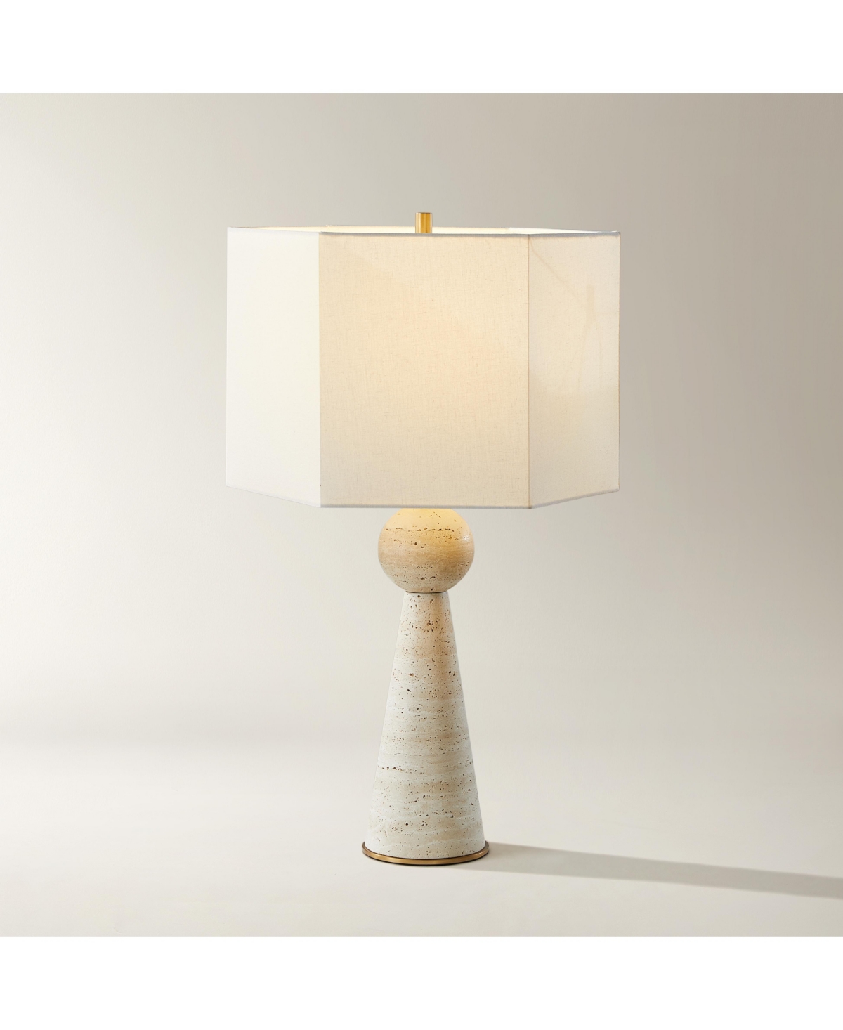Click here for Z Gallerie Alviso Travertine Table Lamp - Natural prices