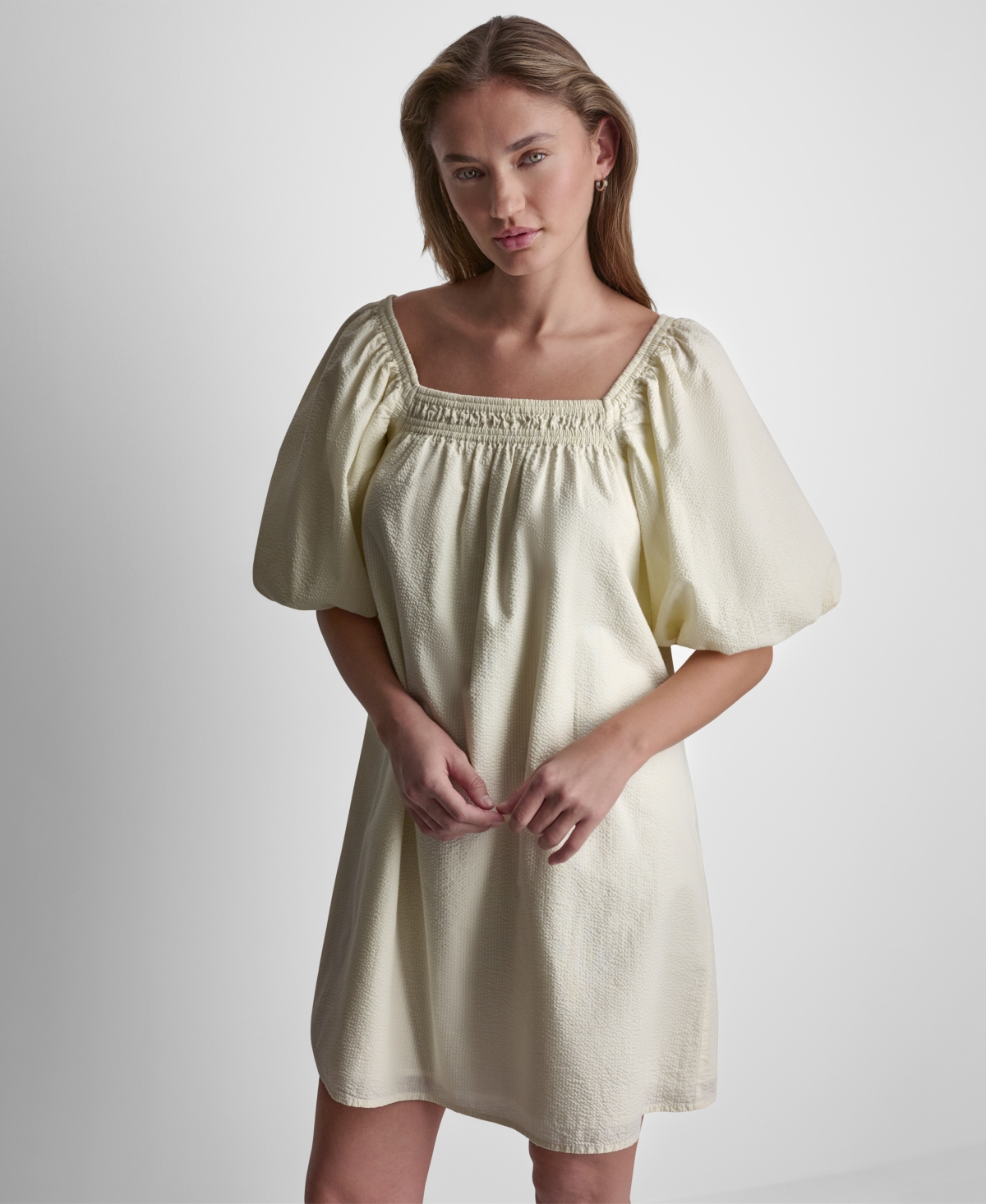 Click here for Dkny Jeans Womens Square Neck Mini Dress - Pastel... prices