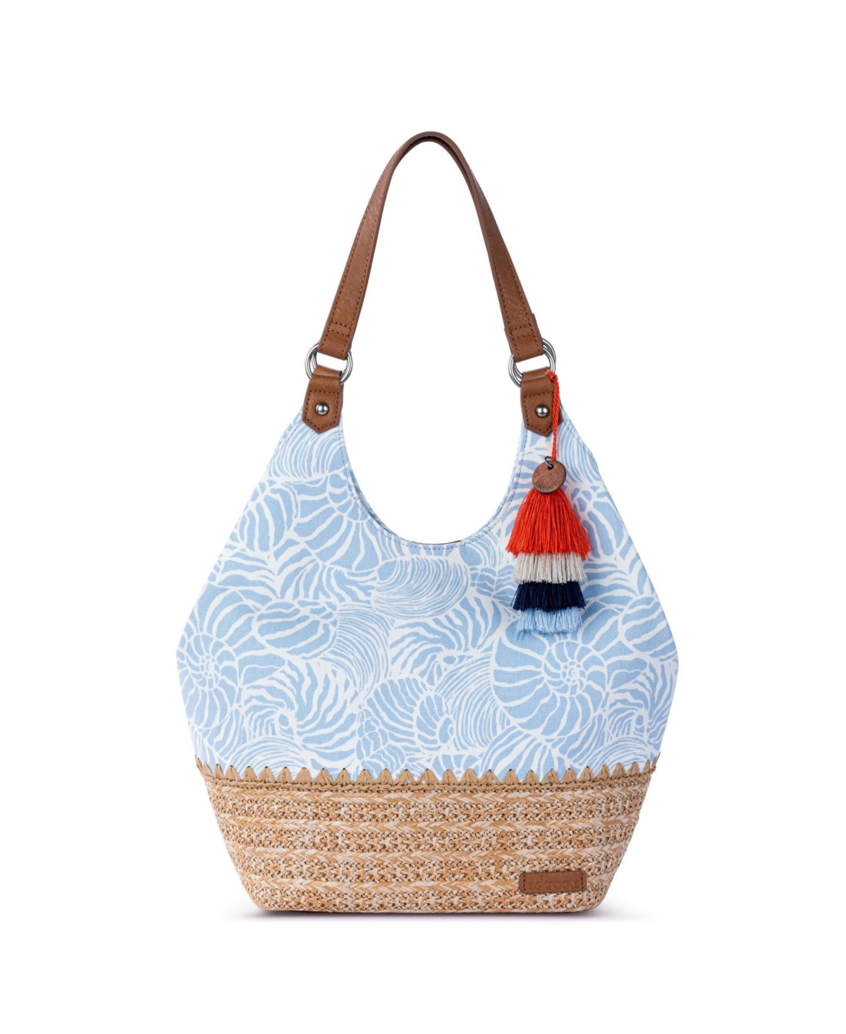 Click here for Sakroots Womens Roma Shopper - Blue aura seashore prices