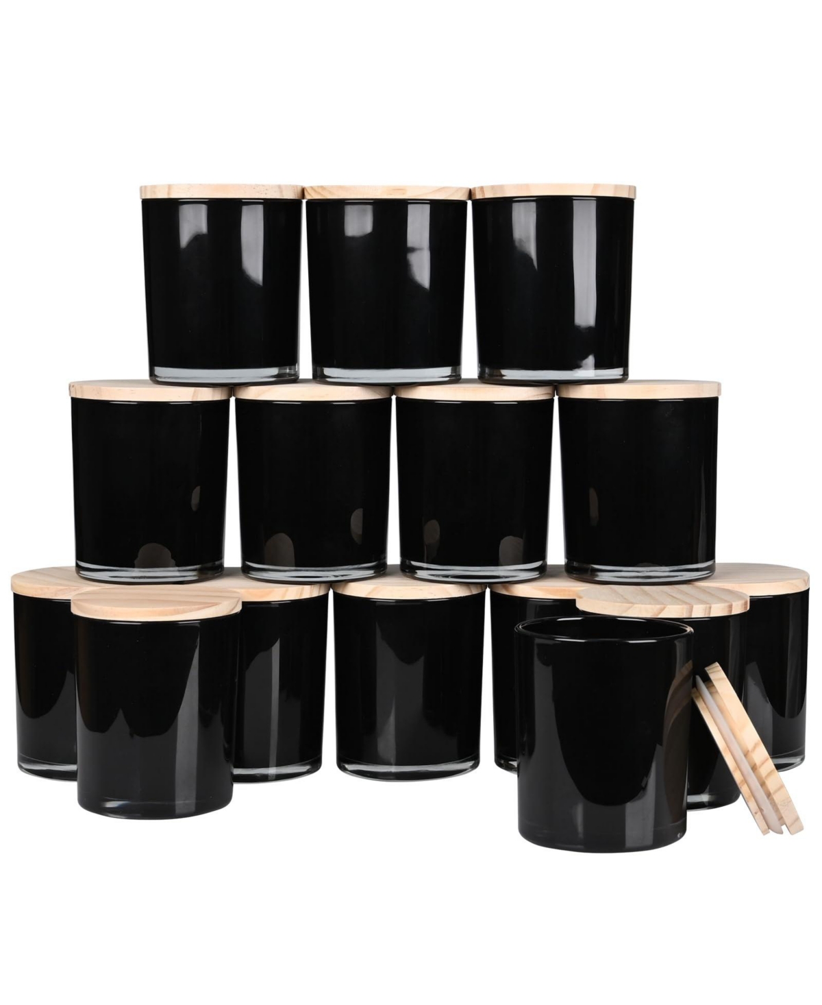 Click here for Gnuadz 15pcs Candle Jars With Wood Lids Empty Samp... prices