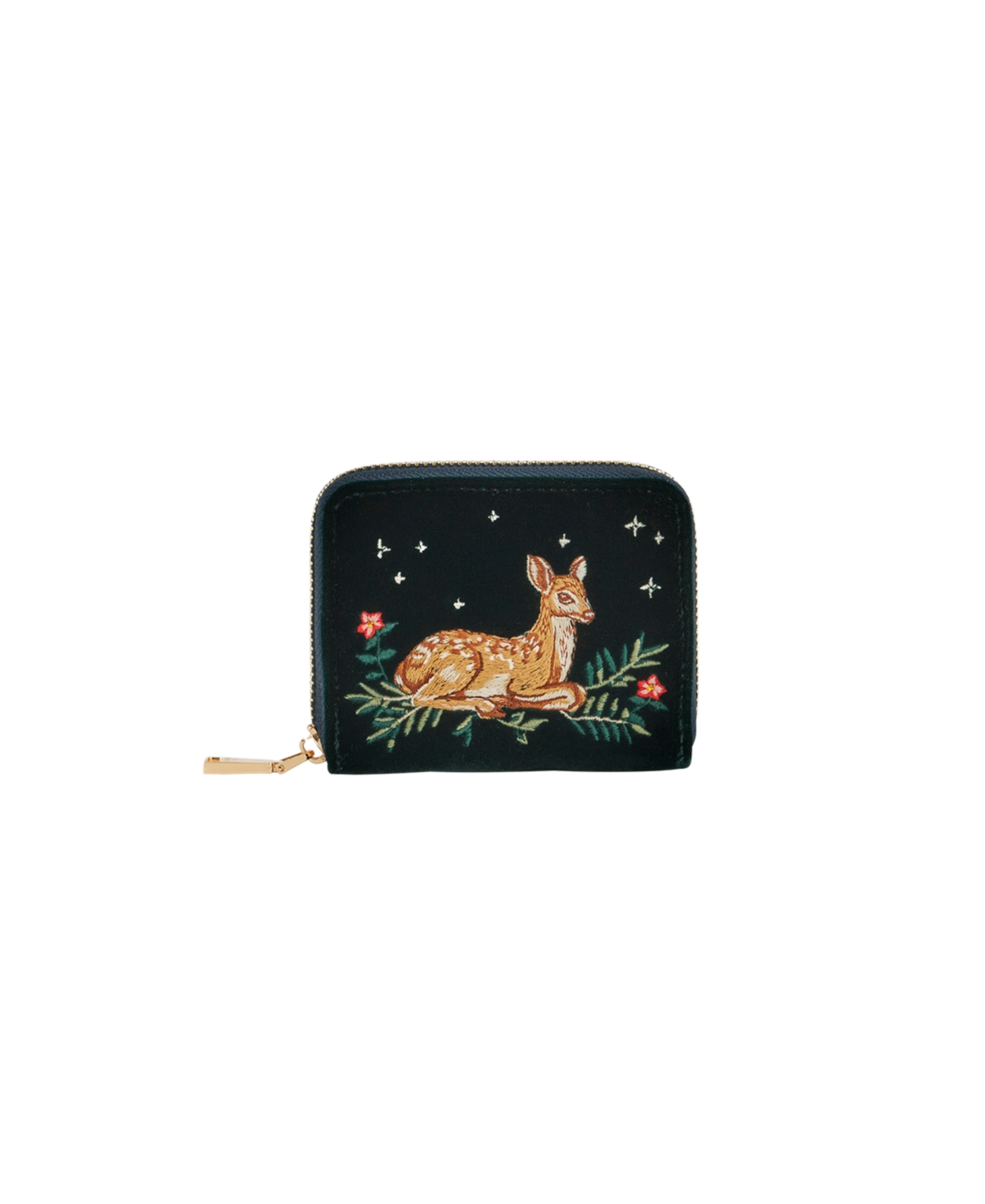 Click here for Fable England Fawn Embroidered Green Small Purse -... prices