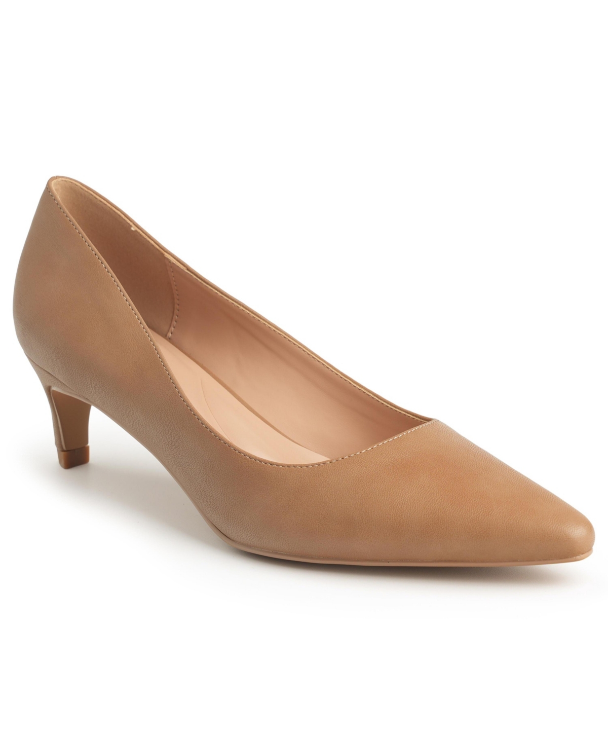 Click here for Womens Kaelyn Kitten Heel Pump - Tan prices