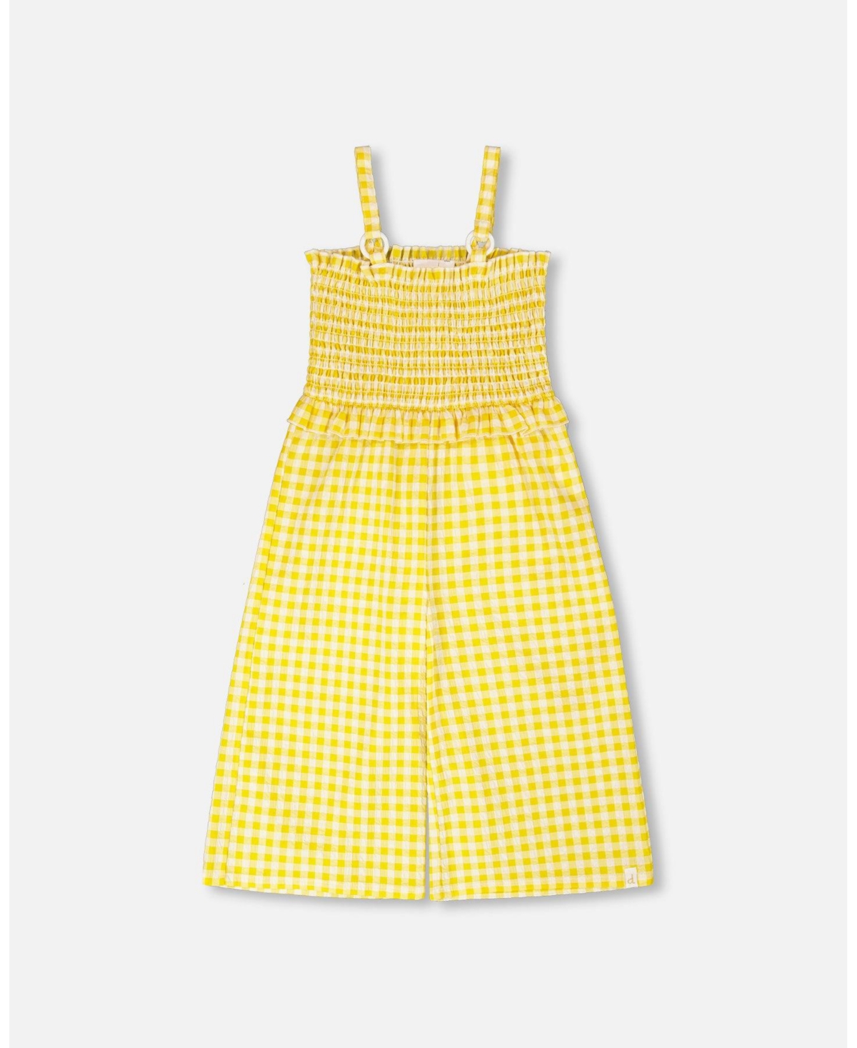 Click here for Deux par Deux Big Girls Capri Jumpsuit - Yellow gi... prices