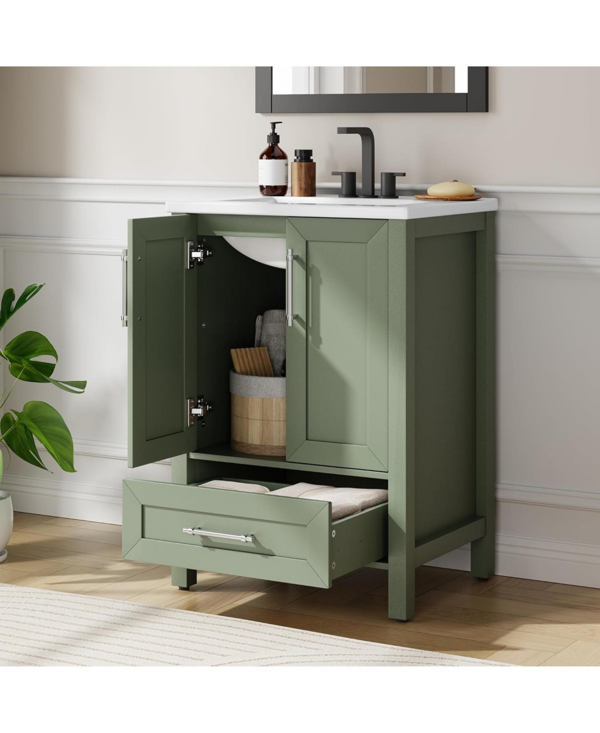 Click here for gaomon Bathroom Vanity with Sink Vintage Bathroom... prices