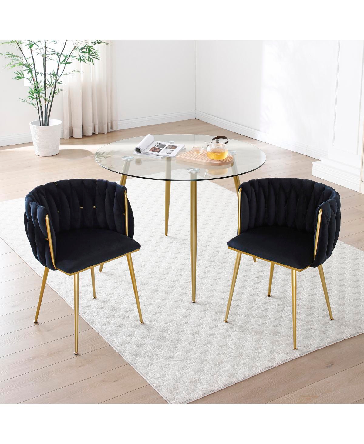 Click here for Streamdale Furniture Modern Velvet Dining Chairs S... prices