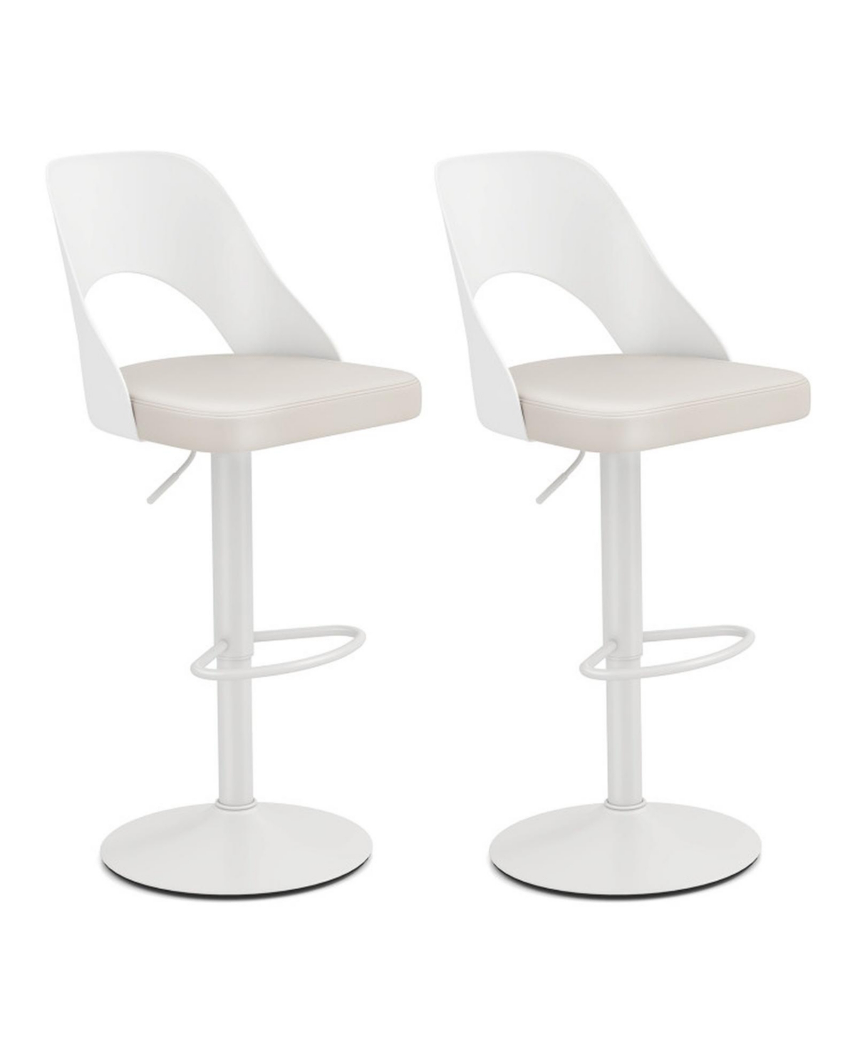 Click here for Gouun 25 in Bar Height Stools Set of 2 with Metal... prices