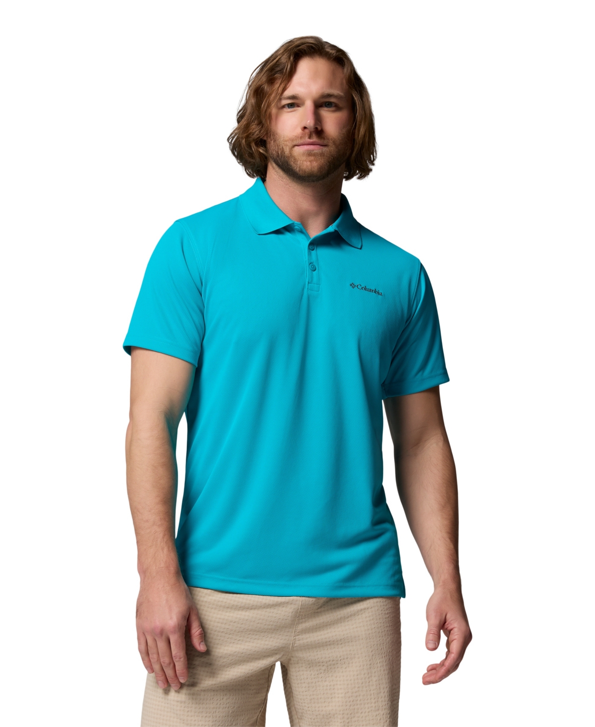 Click here for Columbia Mens Utilizer Polo Shirt - Ocean Teal prices