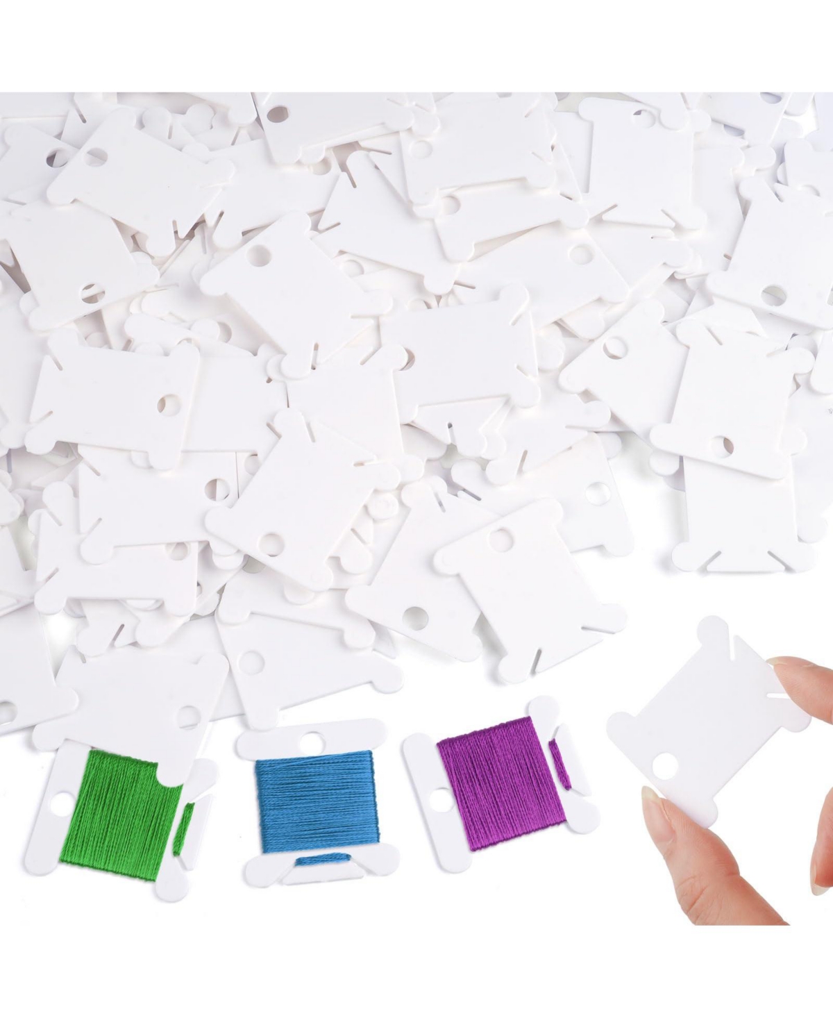 Click here for Gnuadz 200pcs Embroidery Floss Bobbins Plastic Org... prices