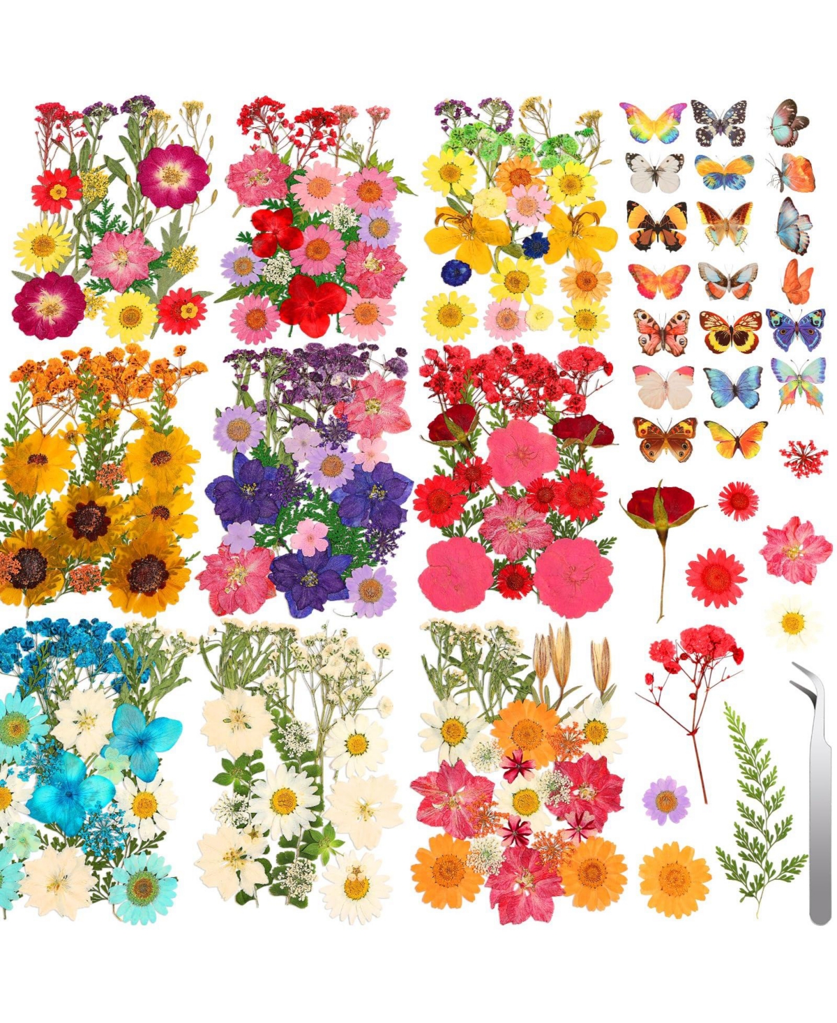 Click here for Gnuadz 235 Pcs Pressed Dried Flowers Bulk Dry Mold... prices