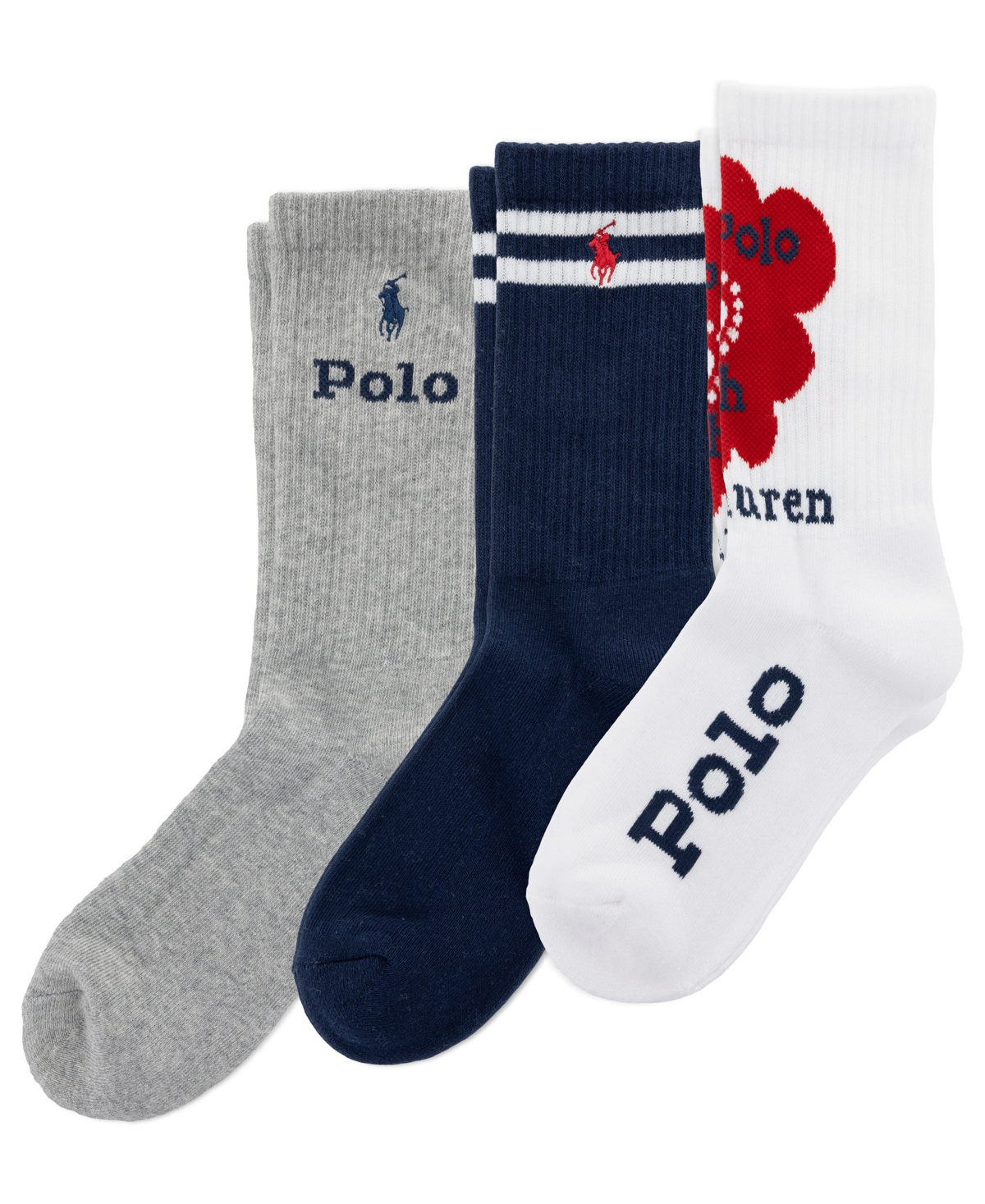 Click here for Polo Ralph Lauren Womens Logo Detail Crew Socks  3... prices