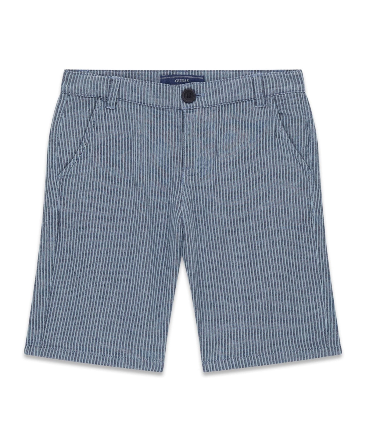 Click here for Guess Boys 8-16 Seersucker Chino Shorts - Blue prices